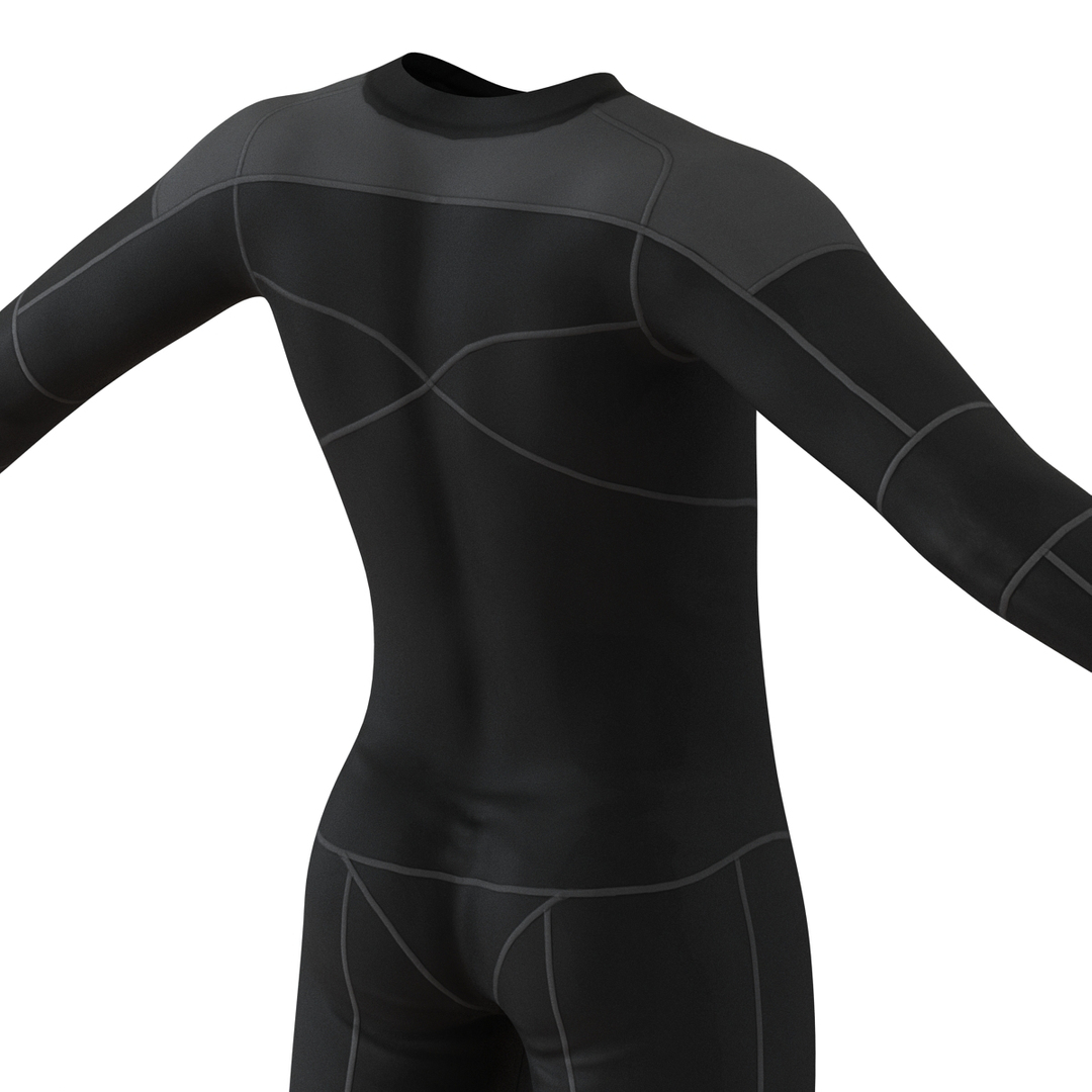 dive wetsuit 3 3d model