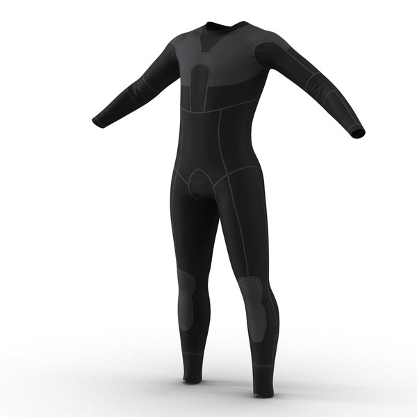 dive wetsuit 3 3d model