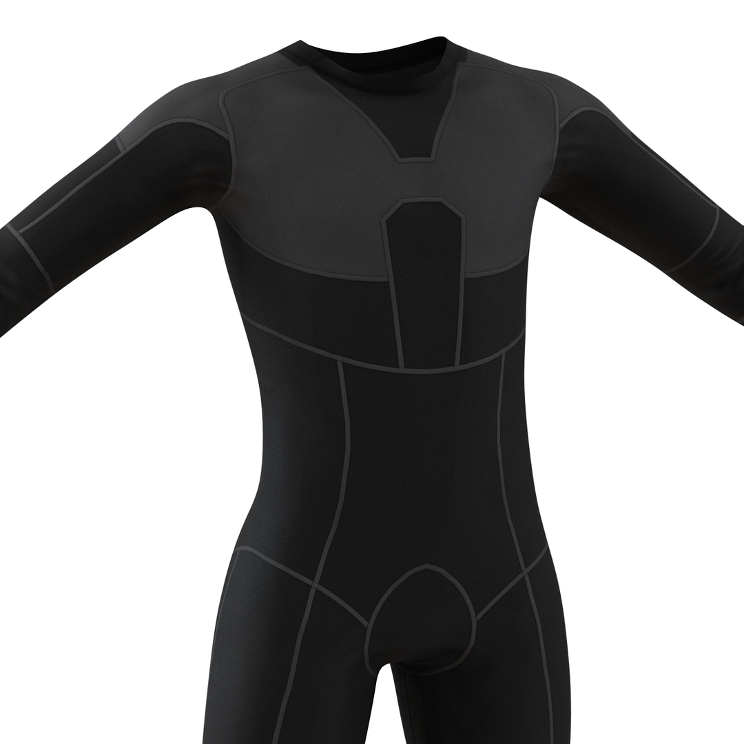 dive wetsuit 3 3d model