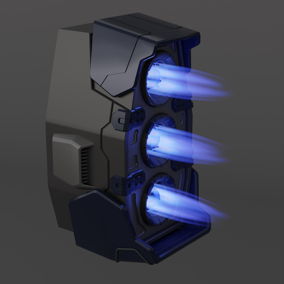 3D Model Sci-Fi Engine - TurboSquid 2182581