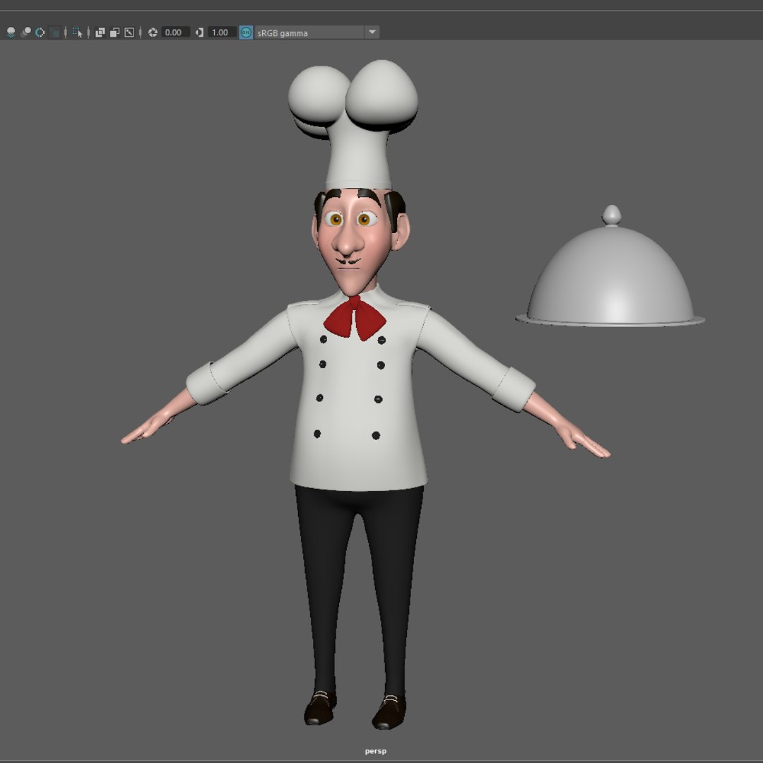 Chef cartoon 3D - TurboSquid 1529782