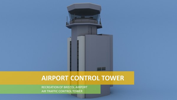 Bristol Airport Air Traffic Control Tower 3D 모델 - TurboSquid 2092480