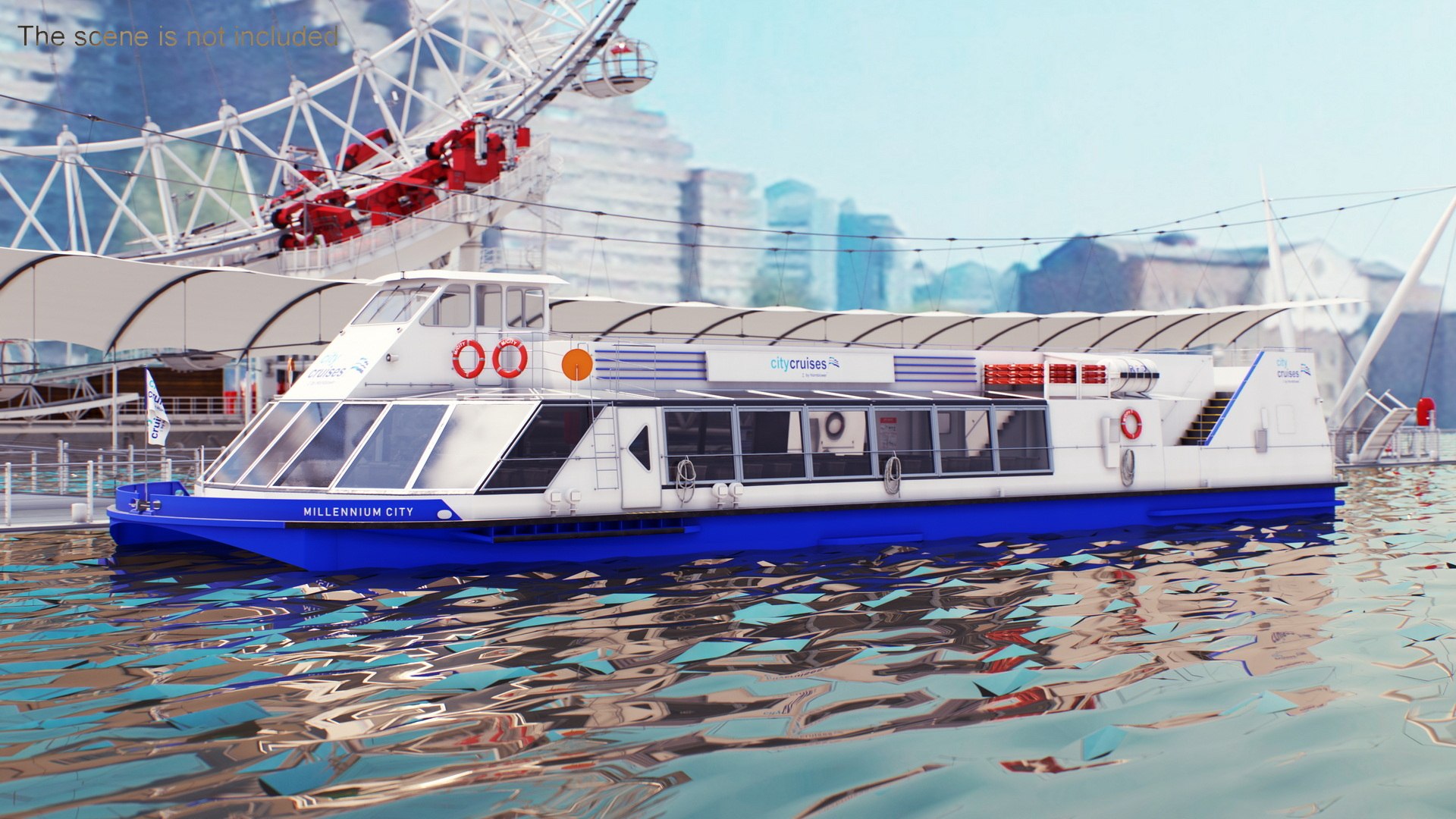 3D London Sightseeing Cruise Ship - TurboSquid 2325306