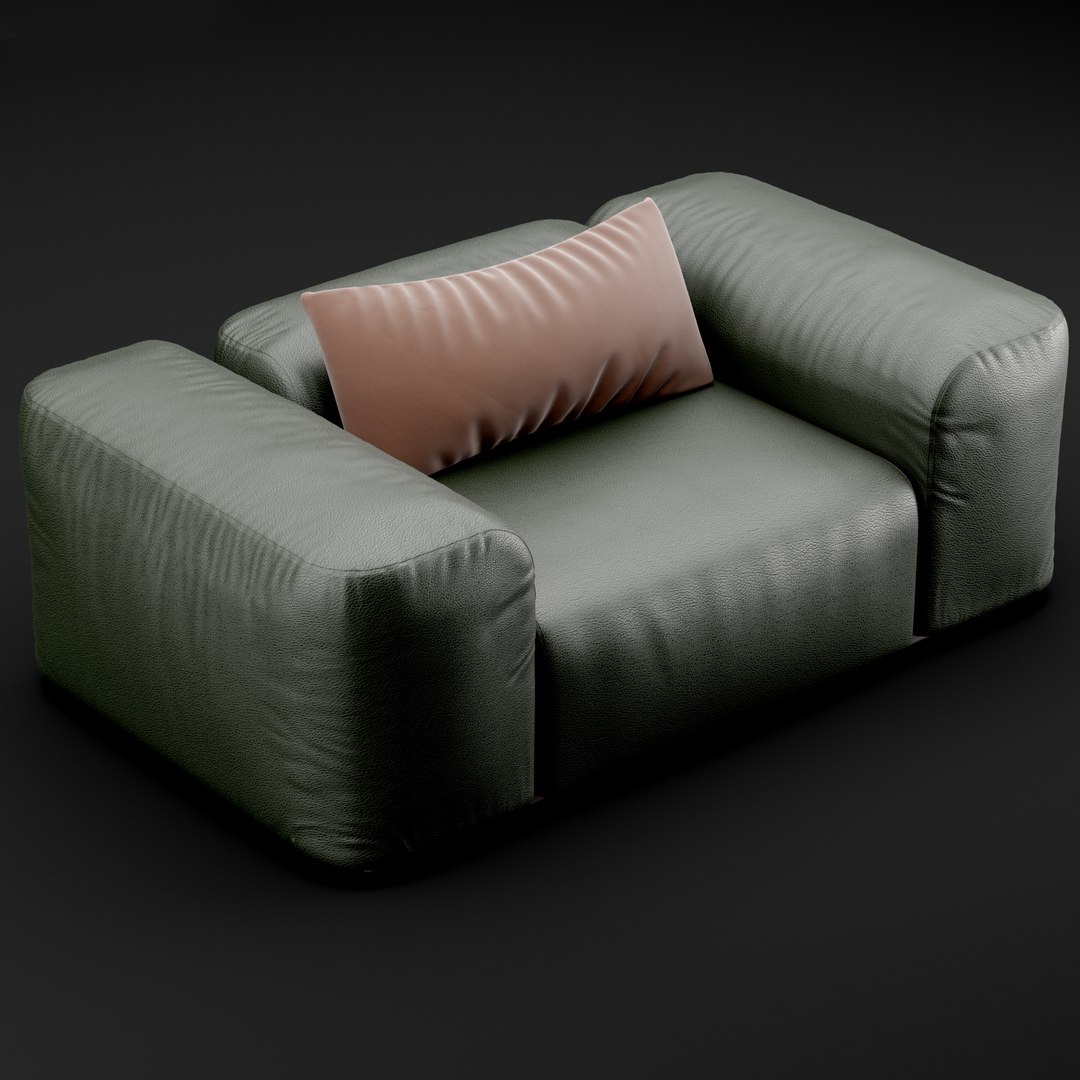 Leather chair model - TurboSquid 1438910