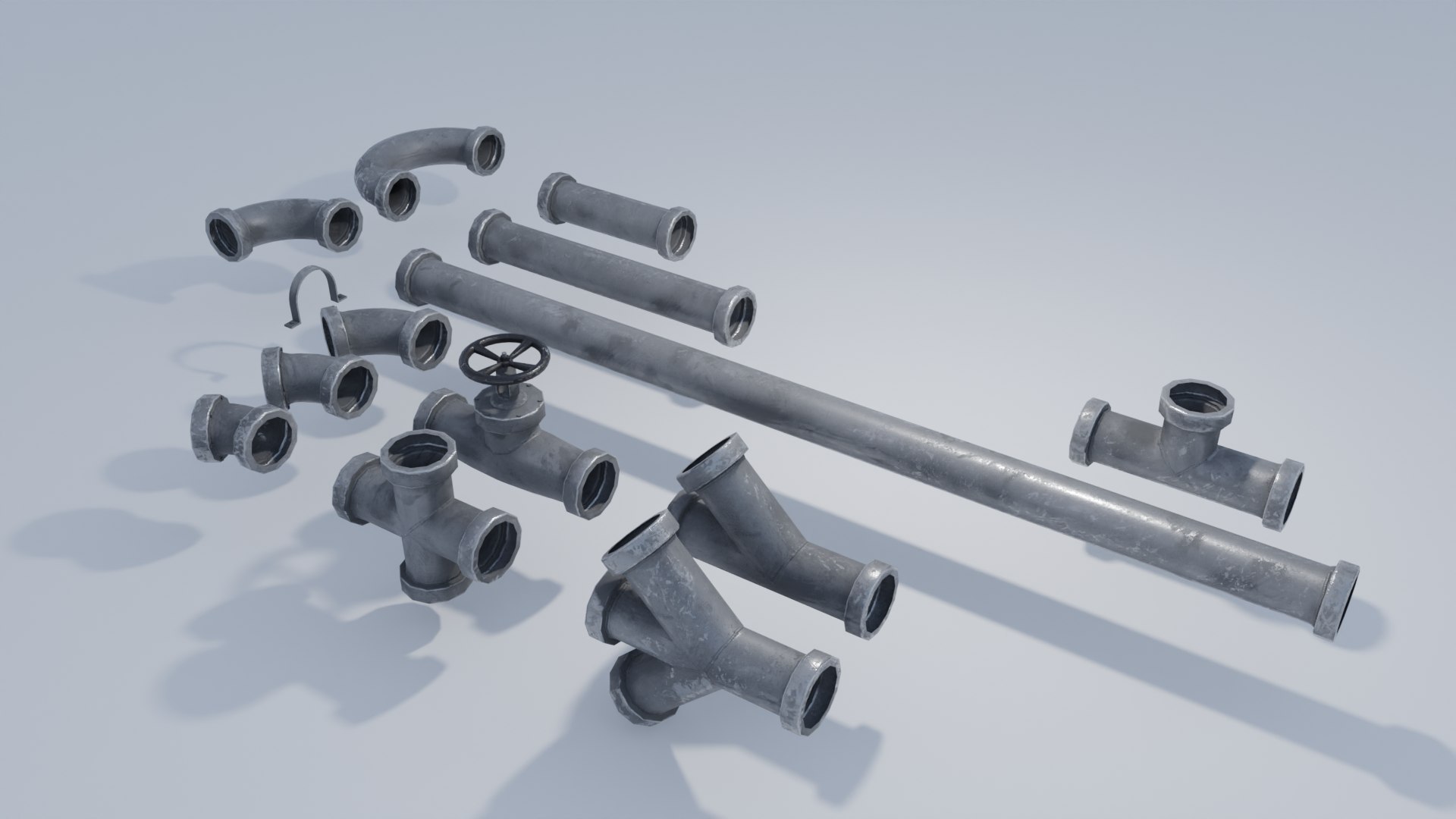 3D Model Large Metal Pipes 4K And 2K - TurboSquid 2001998