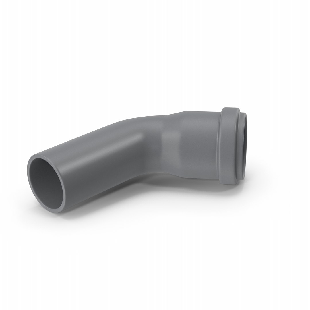3D PVC 45 Degree Pipe model - TurboSquid 1938614