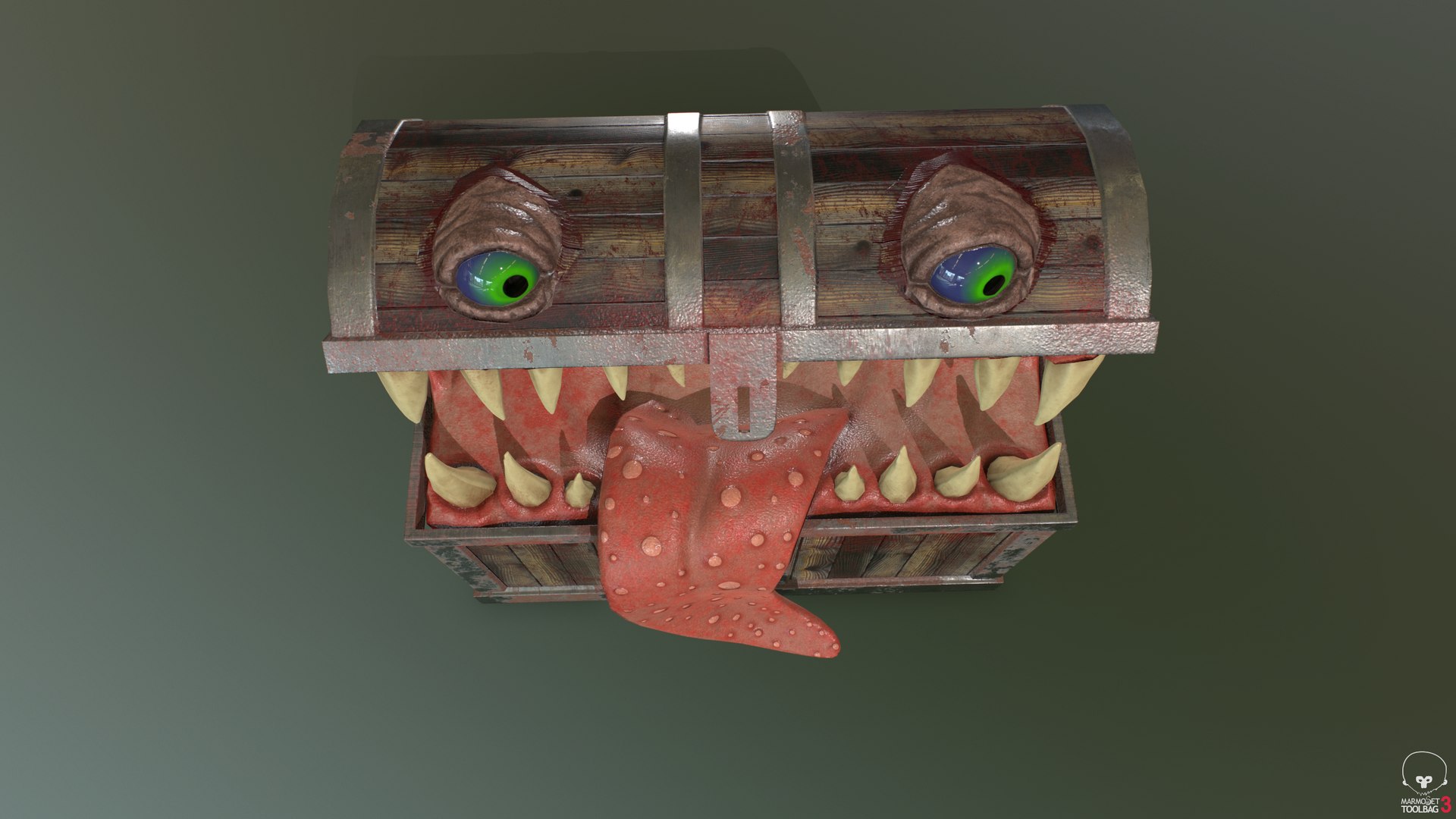 Pbr Monster Chest 3D Model - TurboSquid 1176930