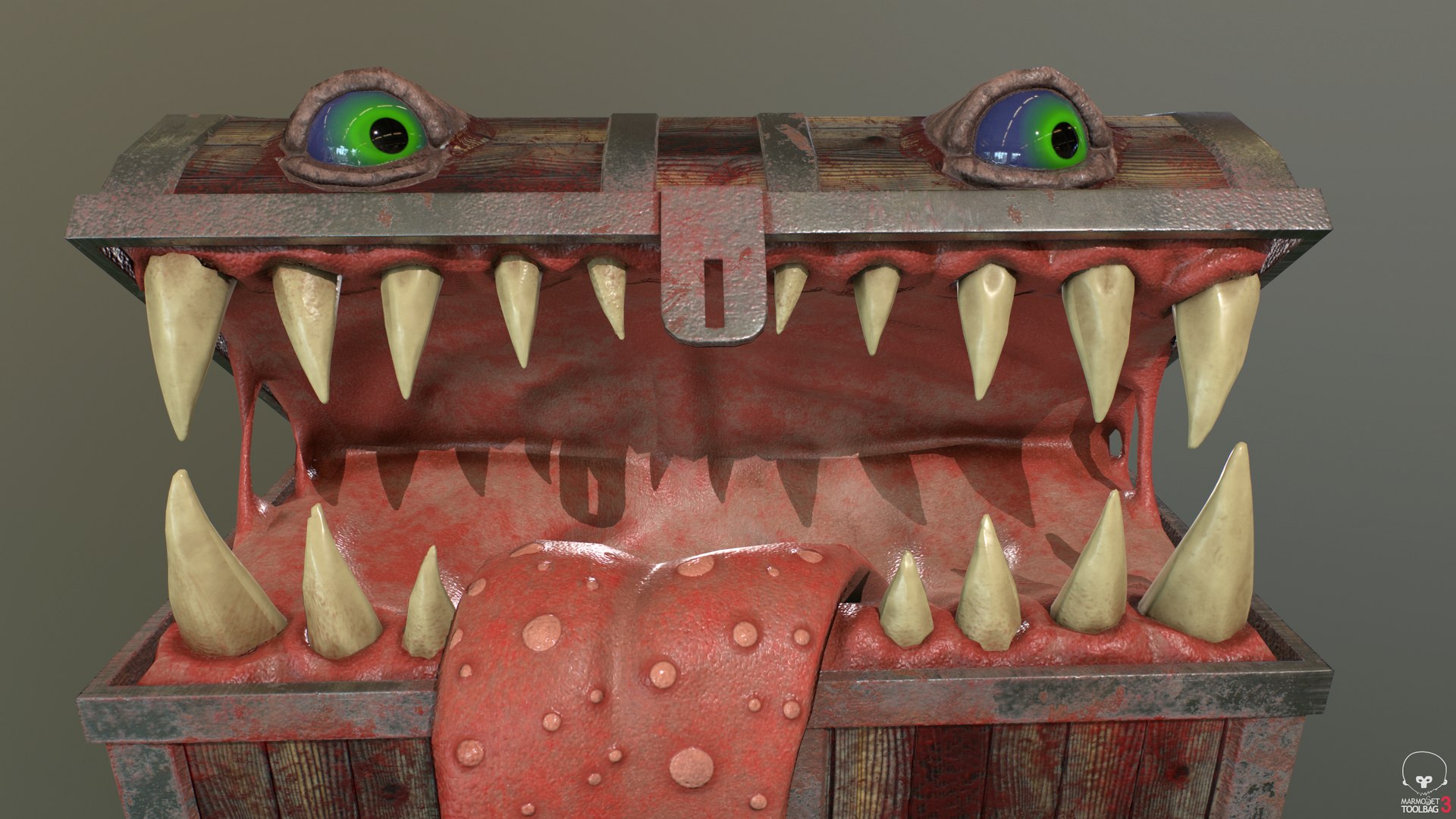 Pbr Monster Chest 3D Model - TurboSquid 1176930
