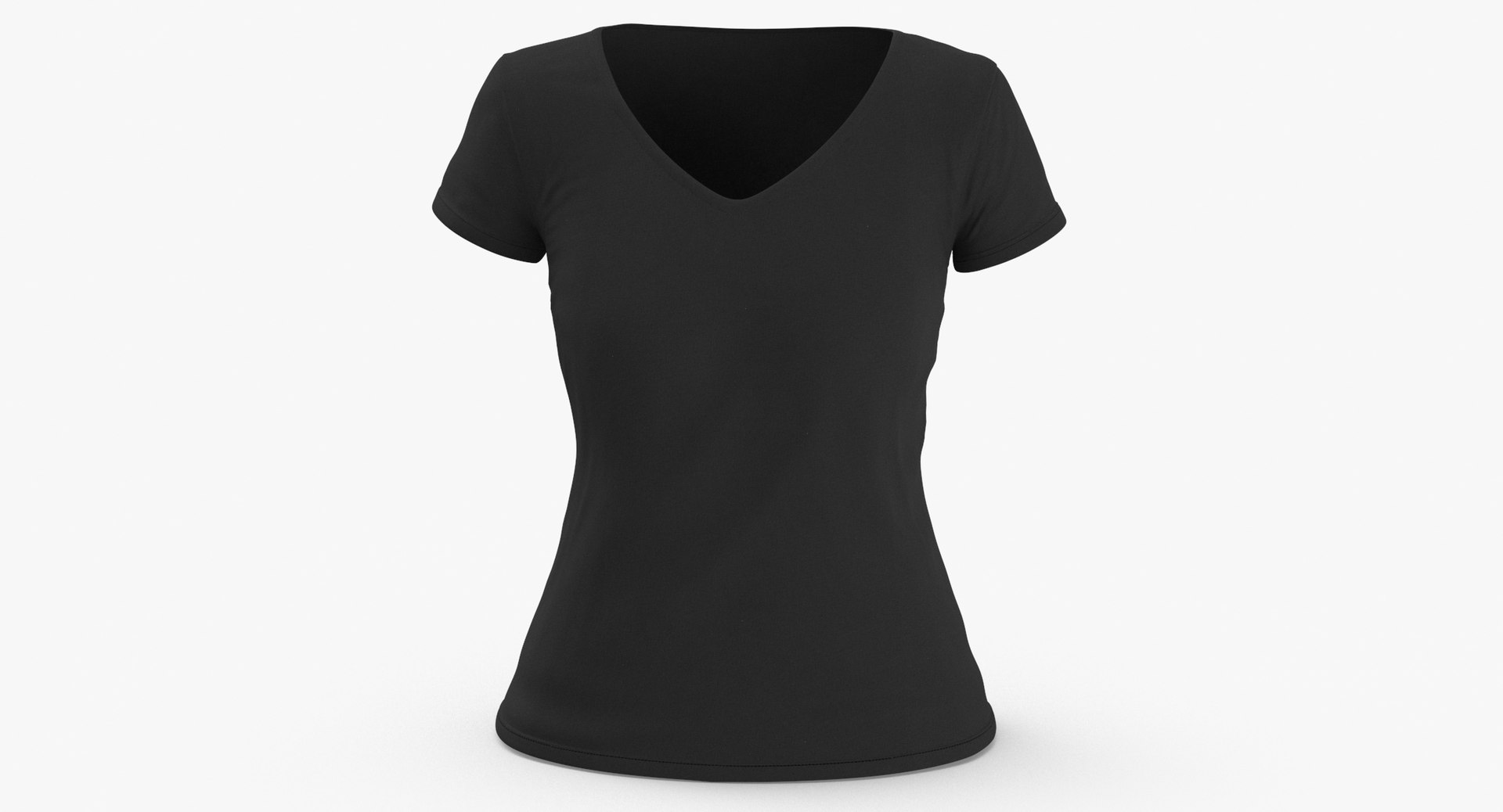 Female V Neck Worn 30 colors Pack 3D model - TurboSquid 1795865