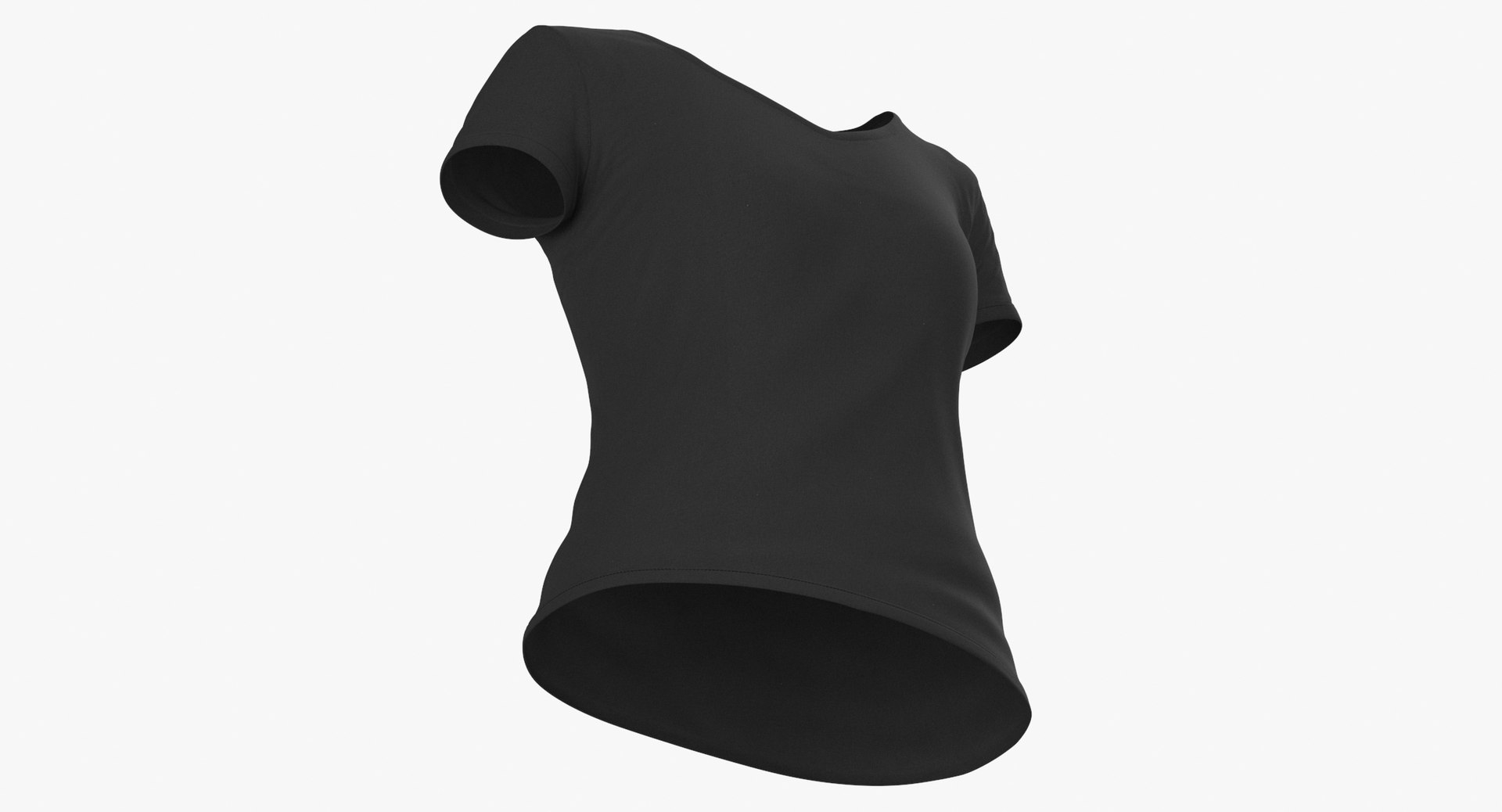 Female V Neck Worn 30 colors Pack 3D model - TurboSquid 1795865