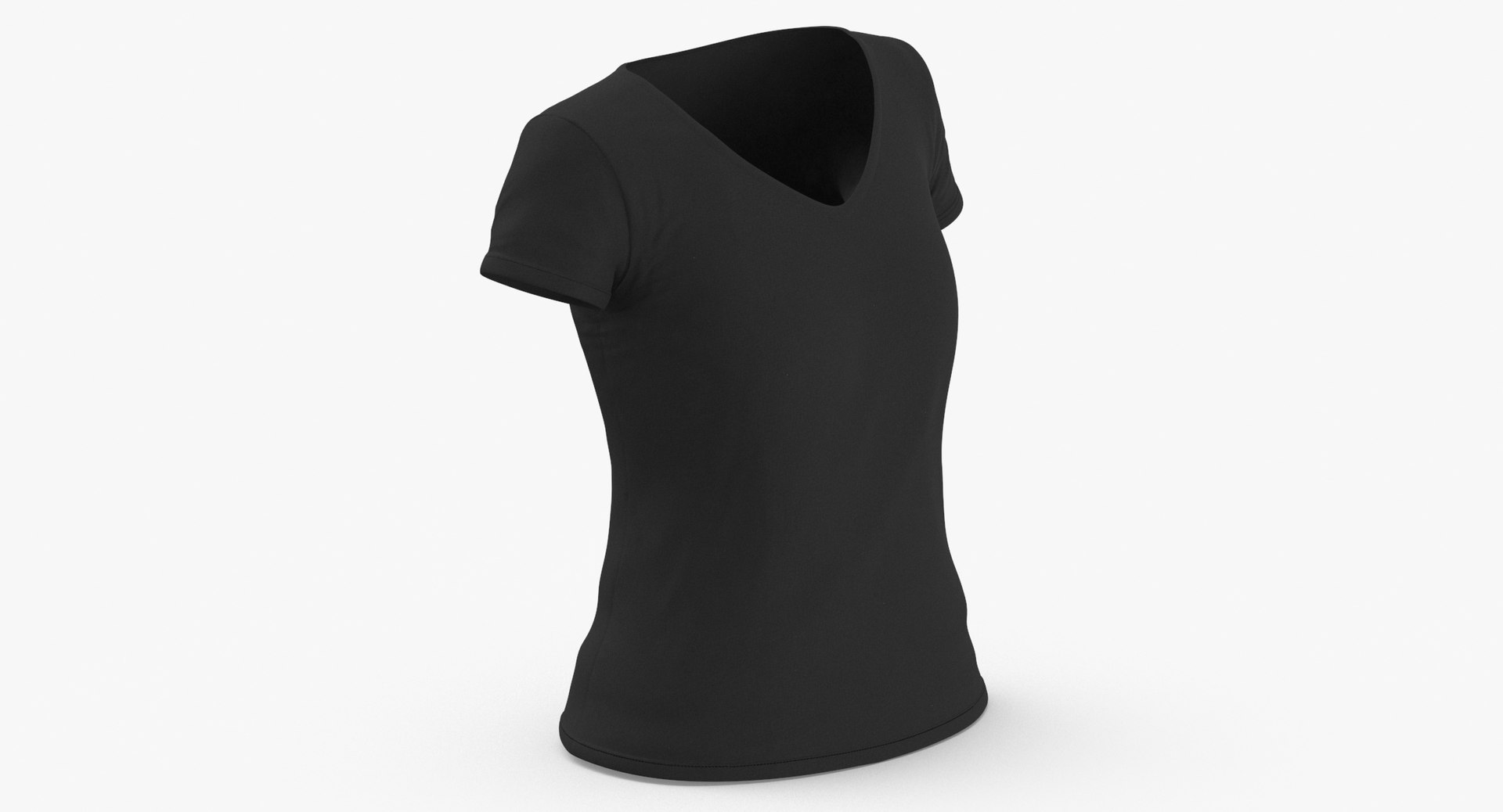 Female V Neck Worn 30 colors Pack 3D model - TurboSquid 1795865