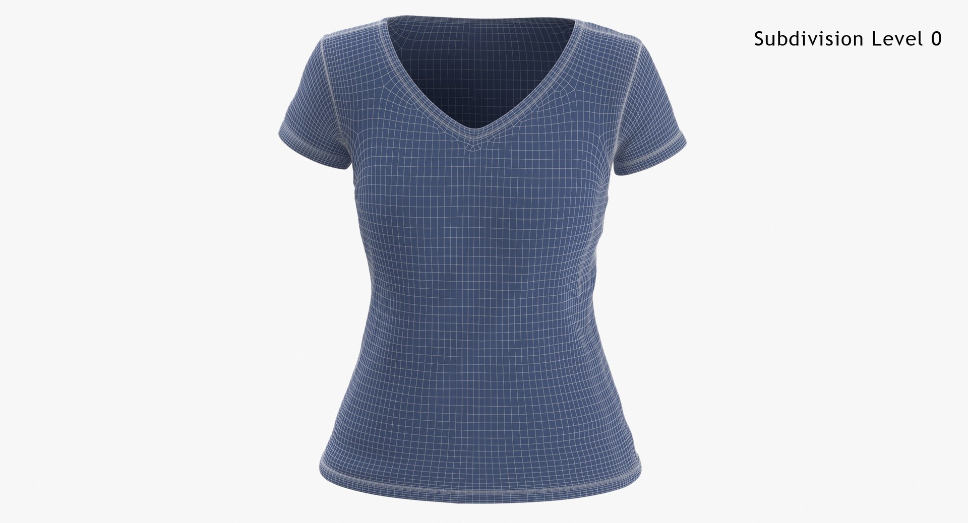 Female V Neck Worn 30 colors Pack 3D model - TurboSquid 1795865