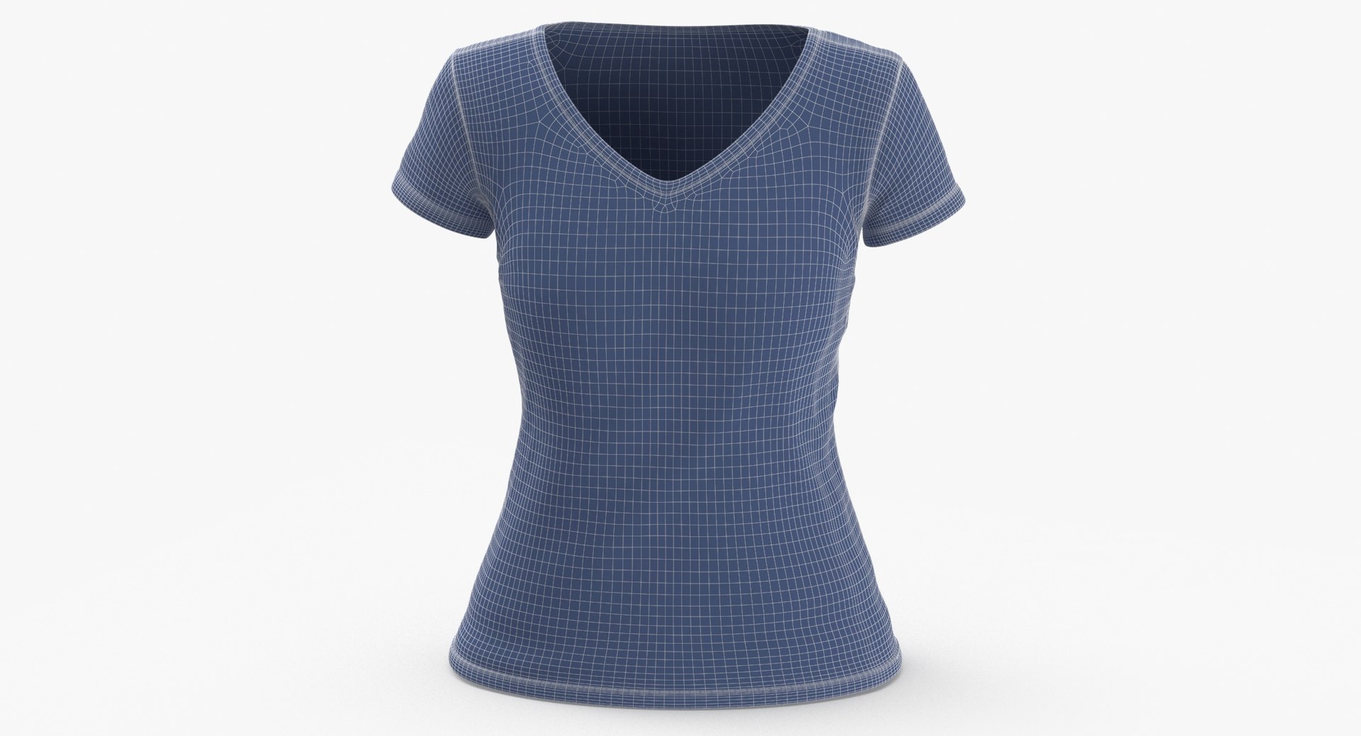 Female V Neck Worn 30 colors Pack 3D model - TurboSquid 1795865
