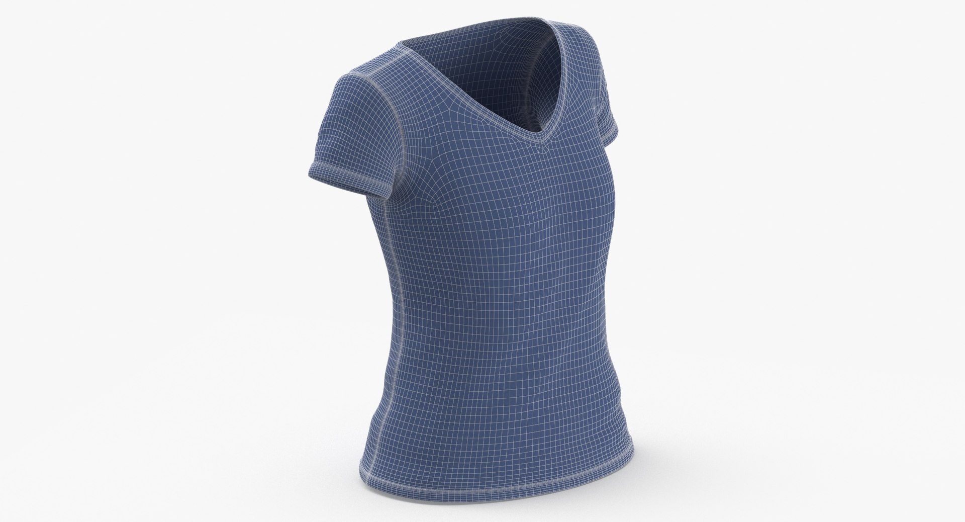 Female V Neck Worn 30 colors Pack 3D model - TurboSquid 1795865