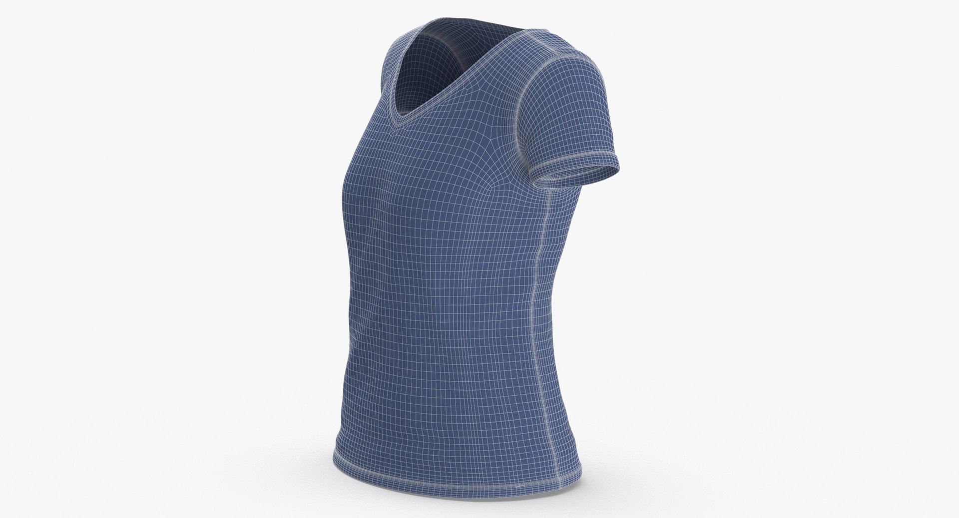 Female V Neck Worn 30 colors Pack 3D model - TurboSquid 1795865