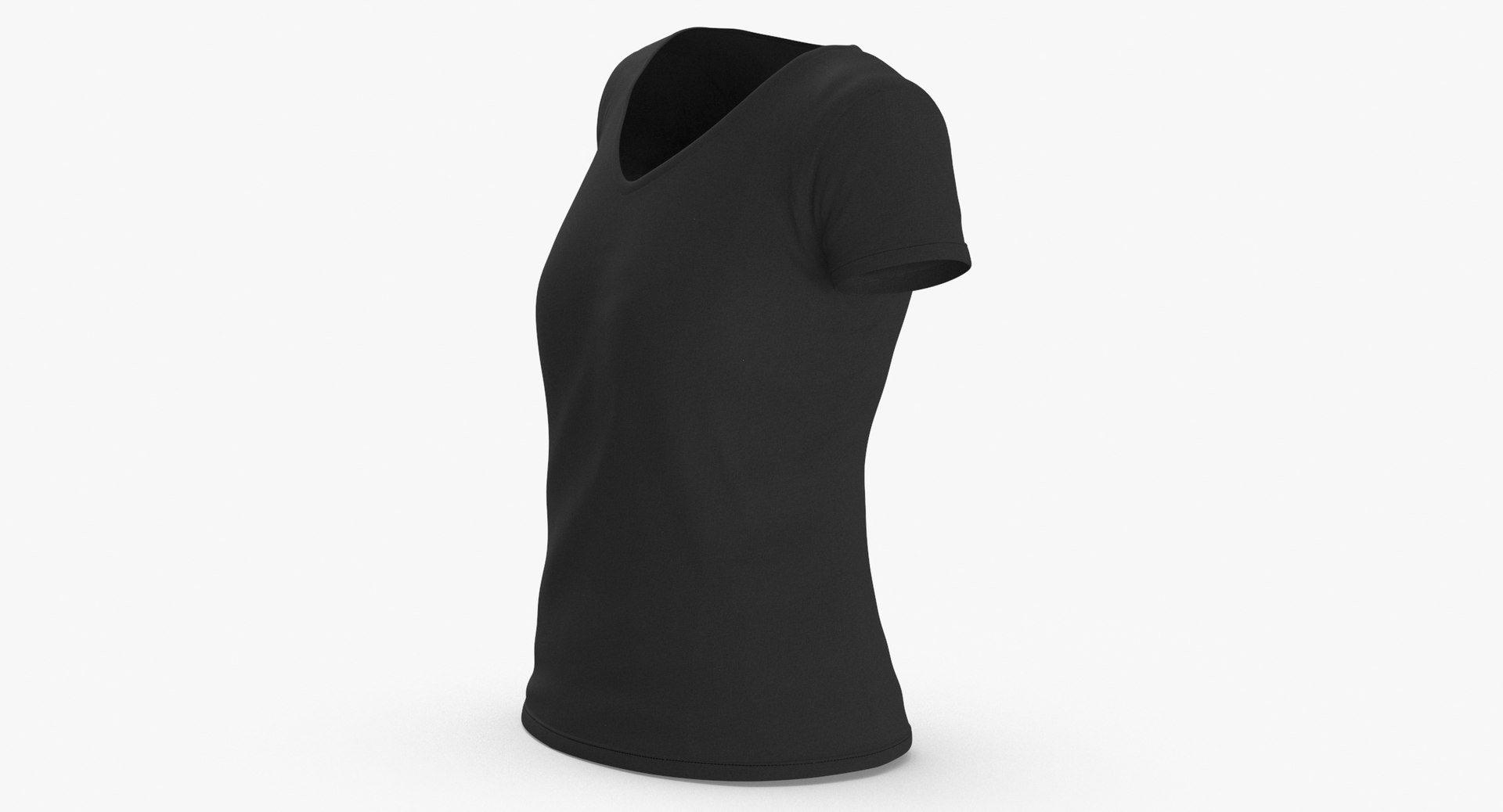Female V Neck Worn 30 colors Pack 3D model - TurboSquid 1795865