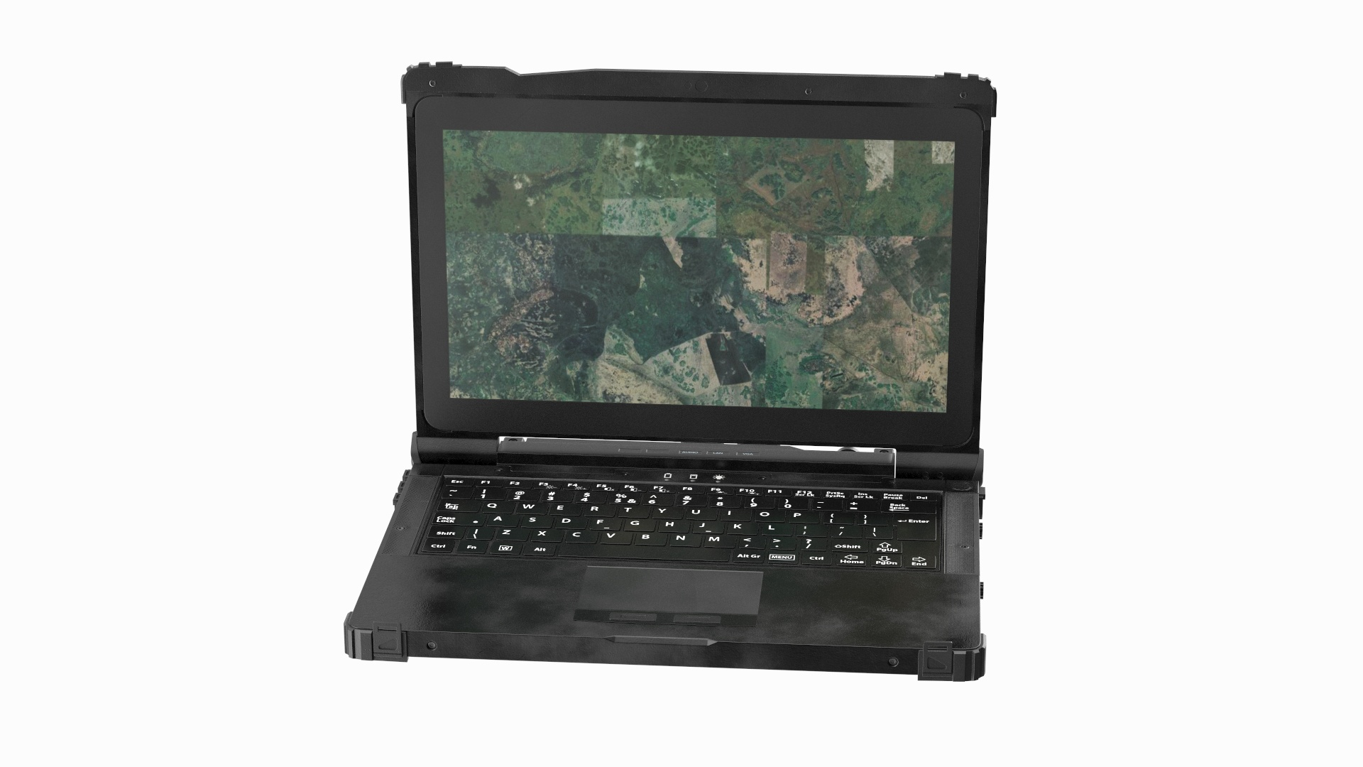 Shockproof Laptop Black Metal 3D Model - TurboSquid 2175165