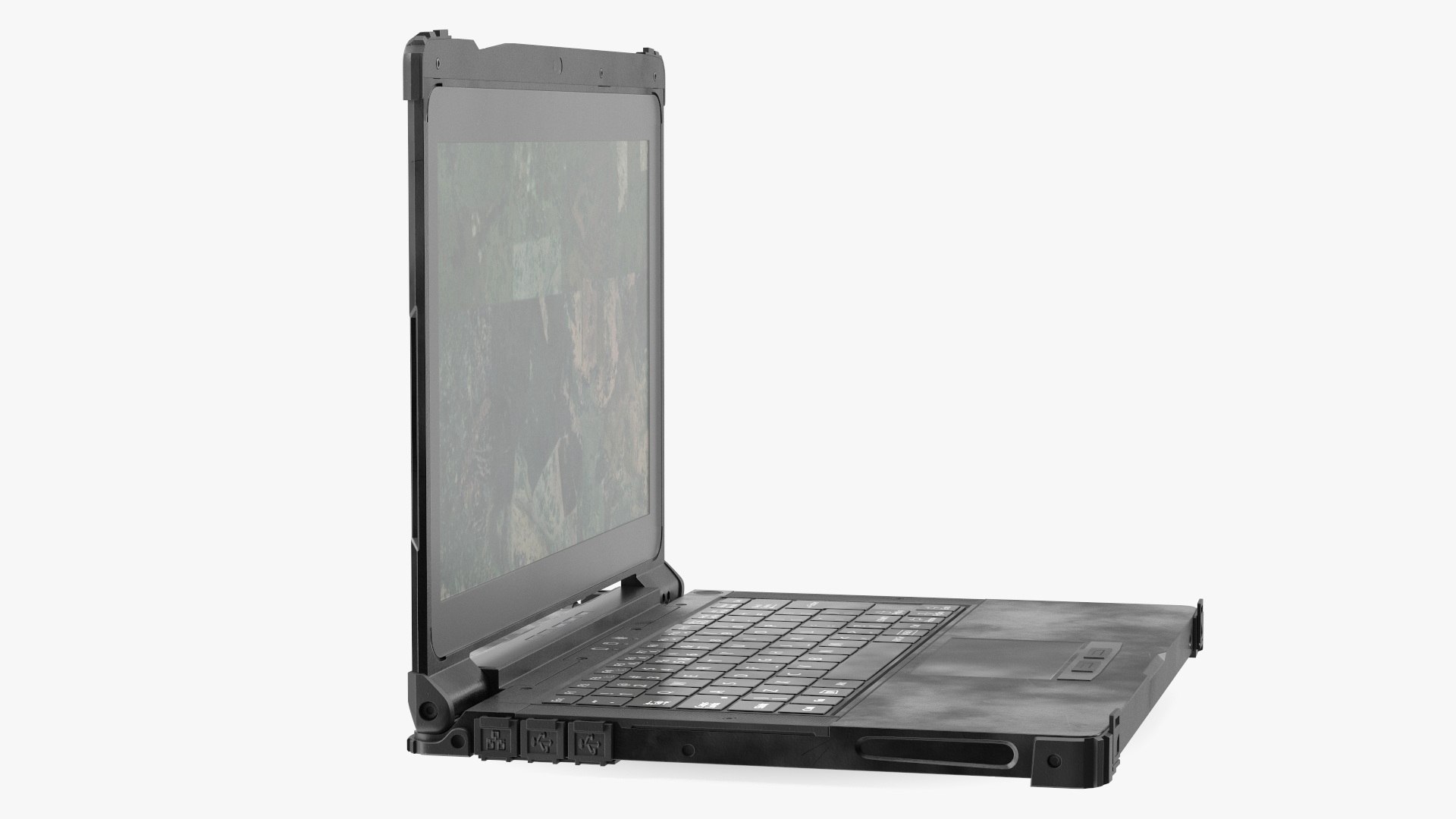Shockproof Laptop Black Metal 3D model - TurboSquid 2175165