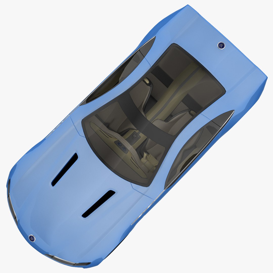 3d realistic bertone birusa concept car