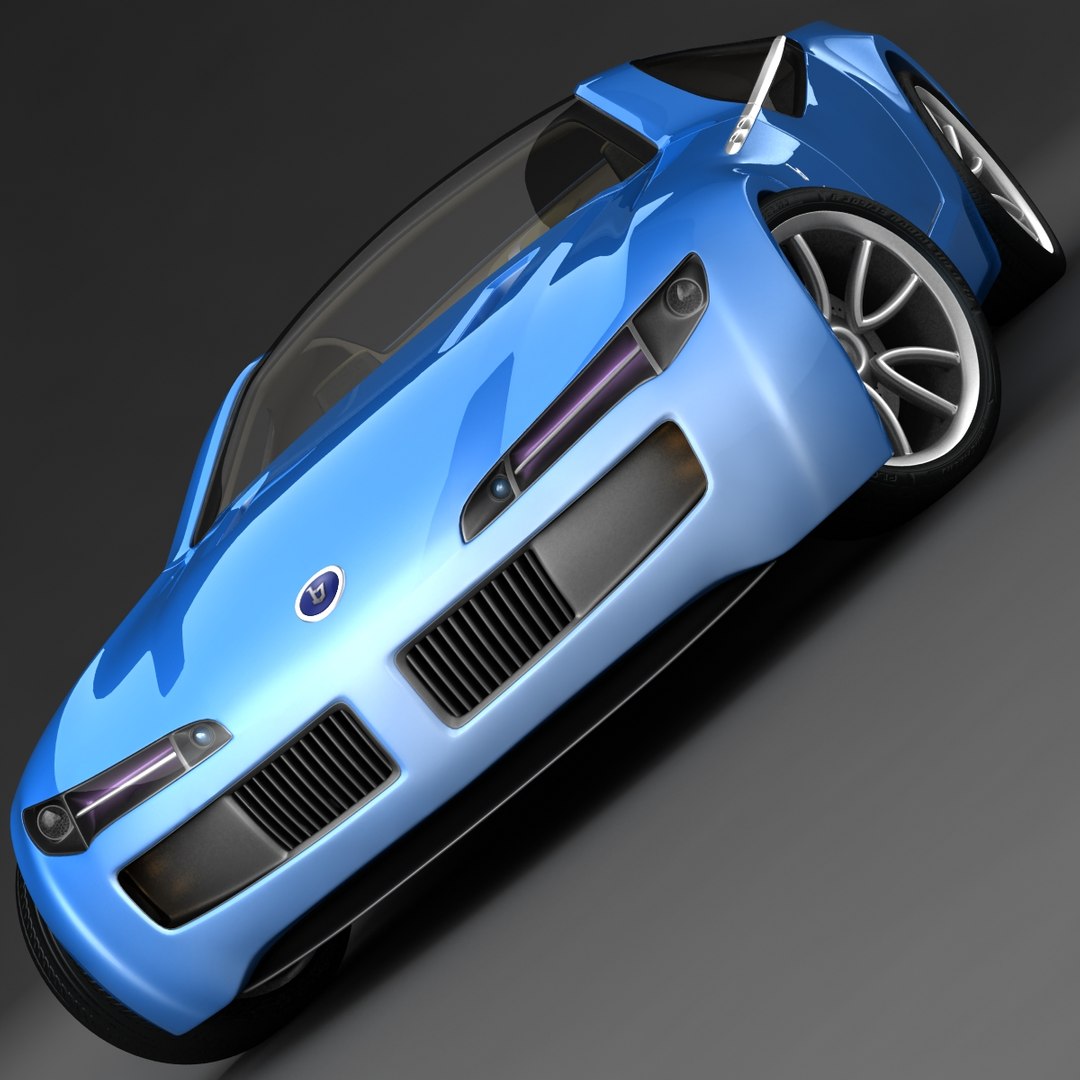 3d realistic bertone birusa concept car