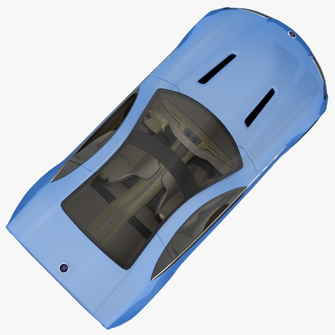 3d realistic bertone birusa concept car