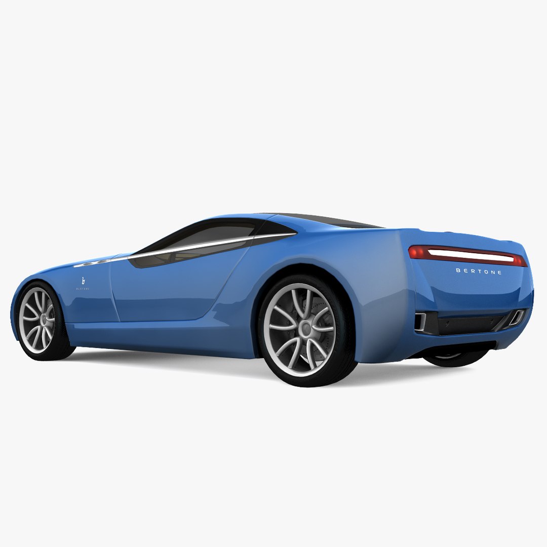 3d realistic bertone birusa concept car