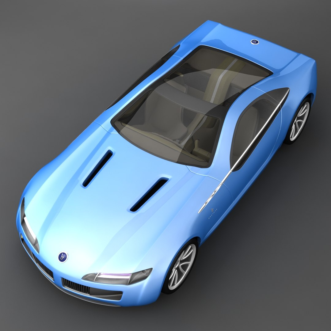 3d realistic bertone birusa concept car