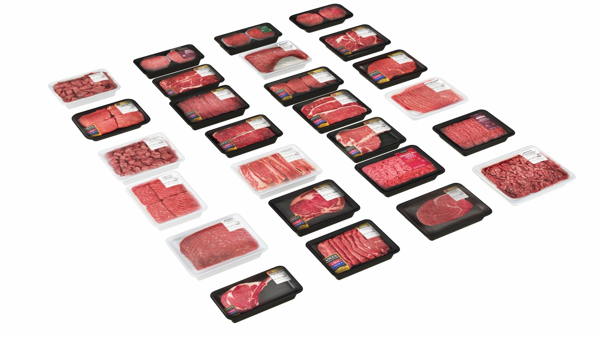 3D Meat Beef Products Model - TurboSquid 2398169