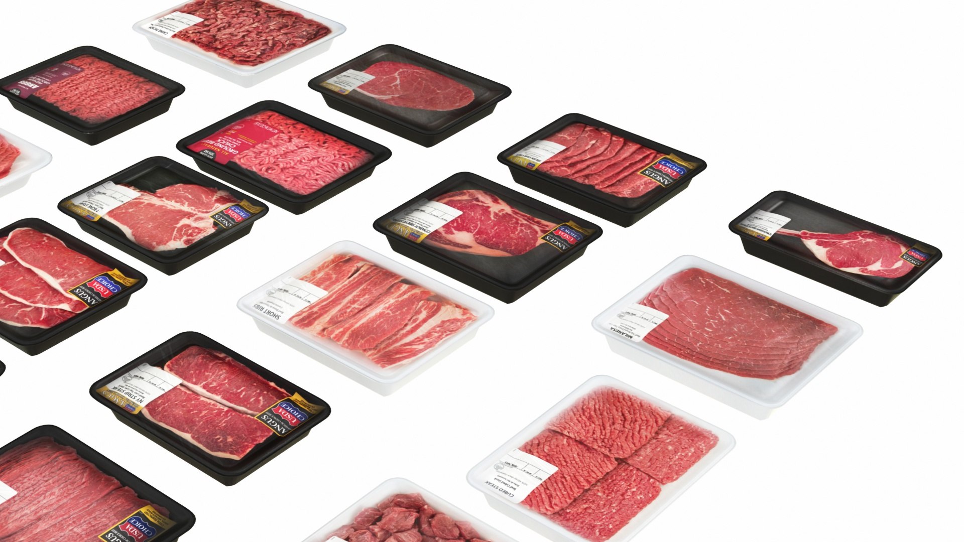 3D Meat Beef Products Model - TurboSquid 2398169
