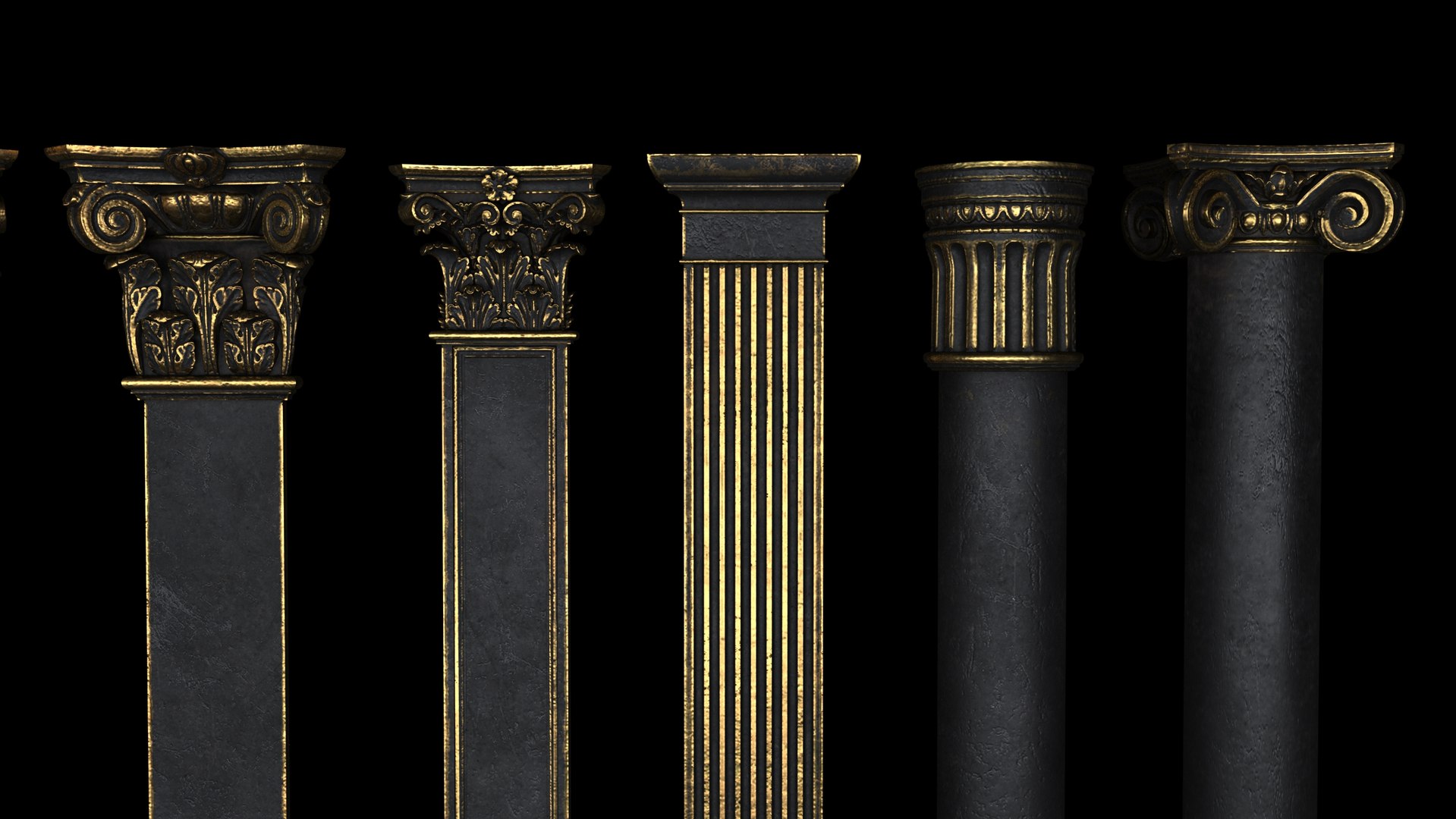 3D model columns - TurboSquid 1712484