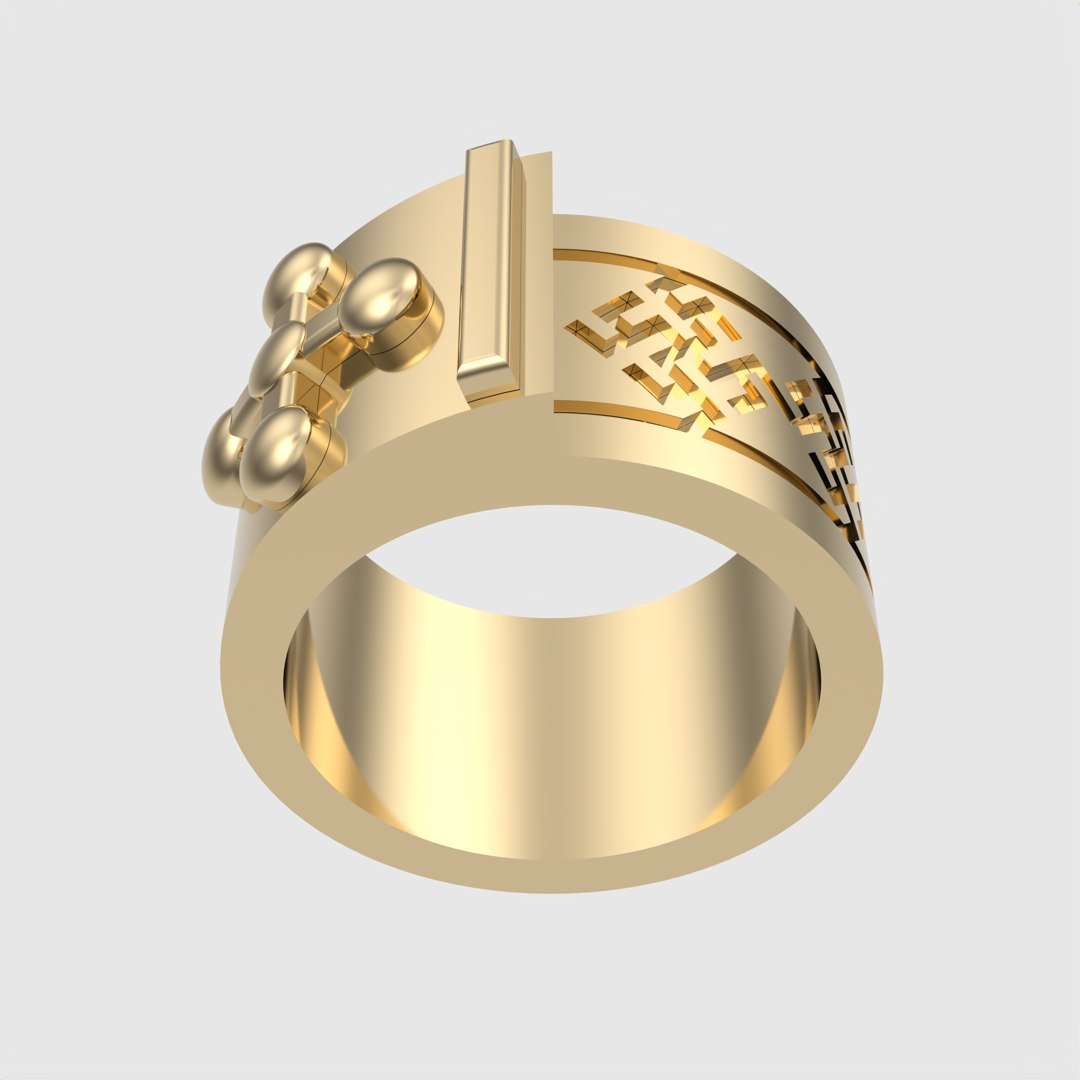 Ancient Slavs Cross Pattern Ring JDBCo 3D - TurboSquid 2341478