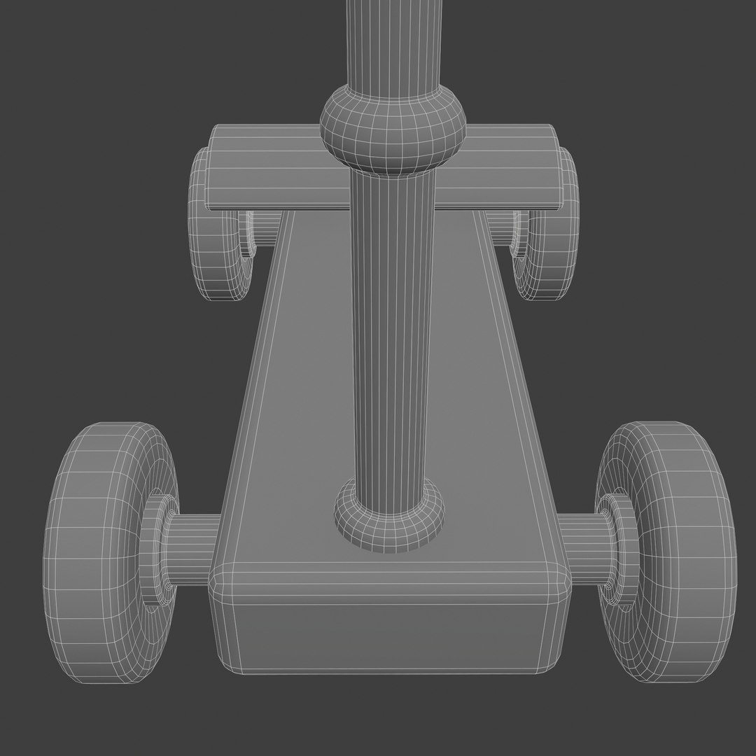 3D Cartoon Toy Scooter Model - TurboSquid 1947370