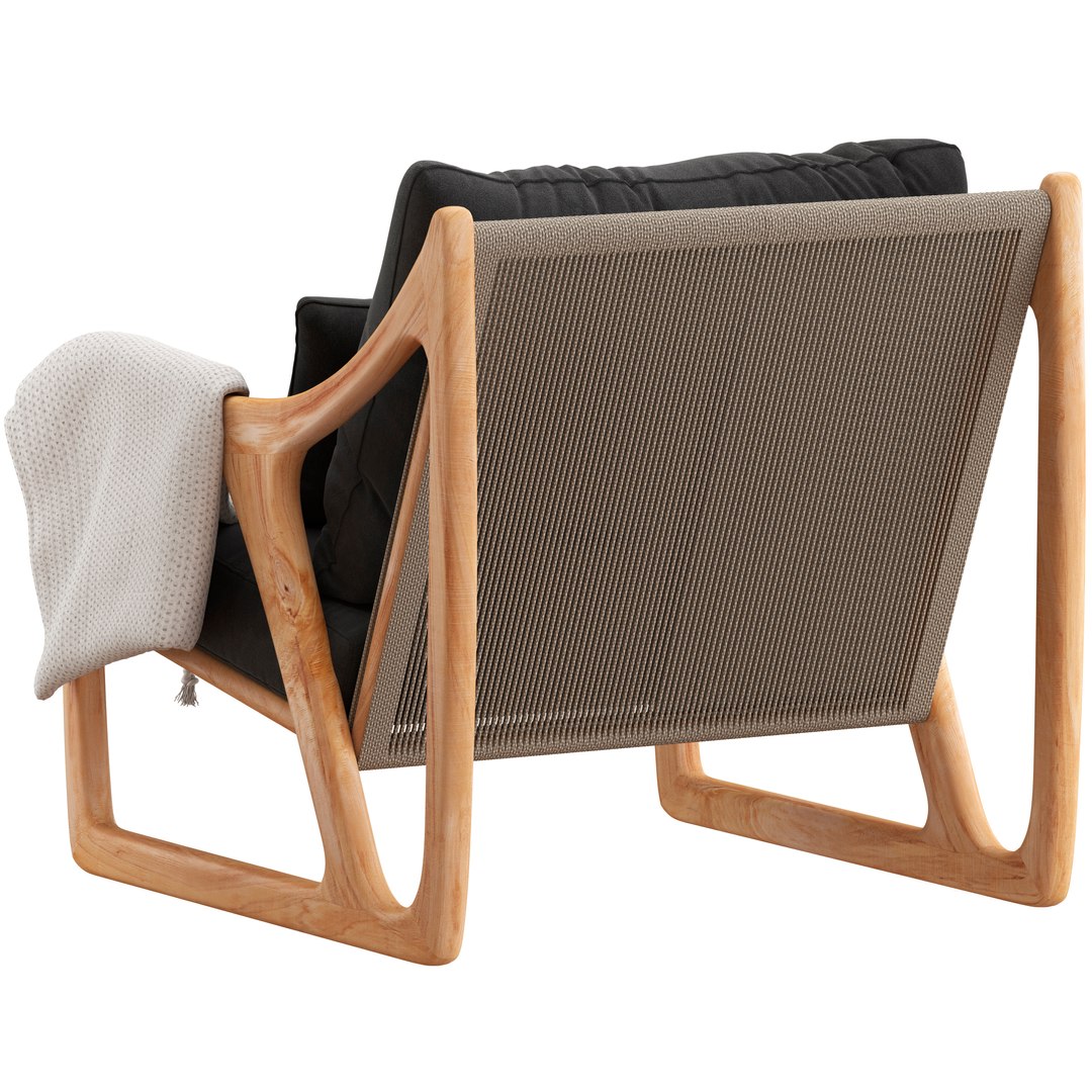 Coco Republic Manta Outdoor Occasional Chair 3D Model - TurboSquid 2184975