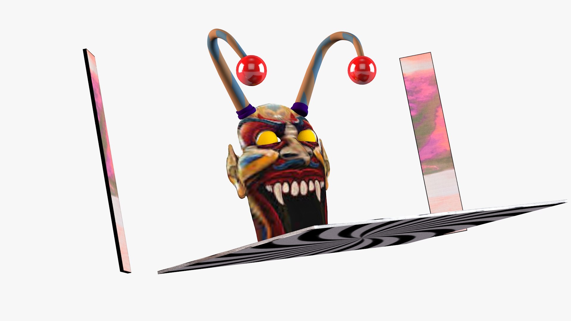 Demon Jester Mask 3D Model - TurboSquid 2391266