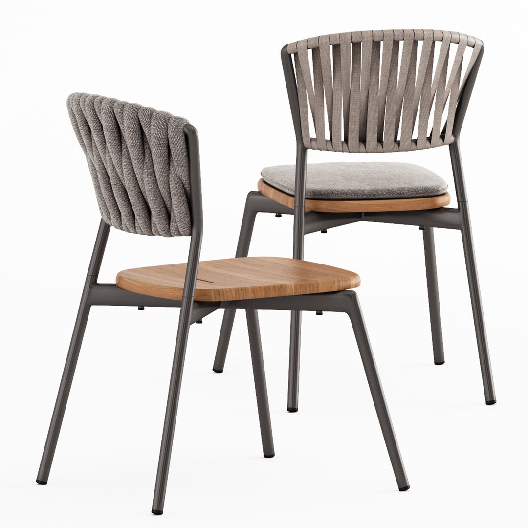 3D model PIER 023 table and PIPER 120 121 220 221 chairs - TurboSquid ...