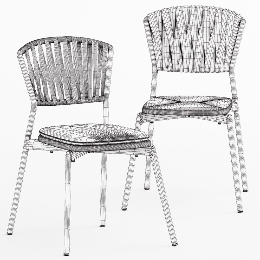 3D model PIER 023 table and PIPER 120 121 220 221 chairs - TurboSquid ...