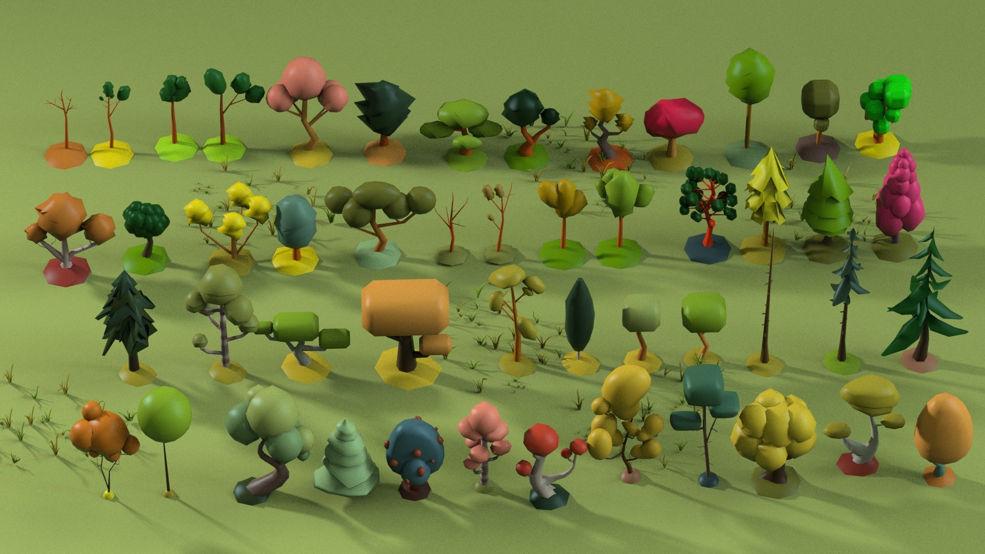 Tree Pack 3D Model - TurboSquid 1346680