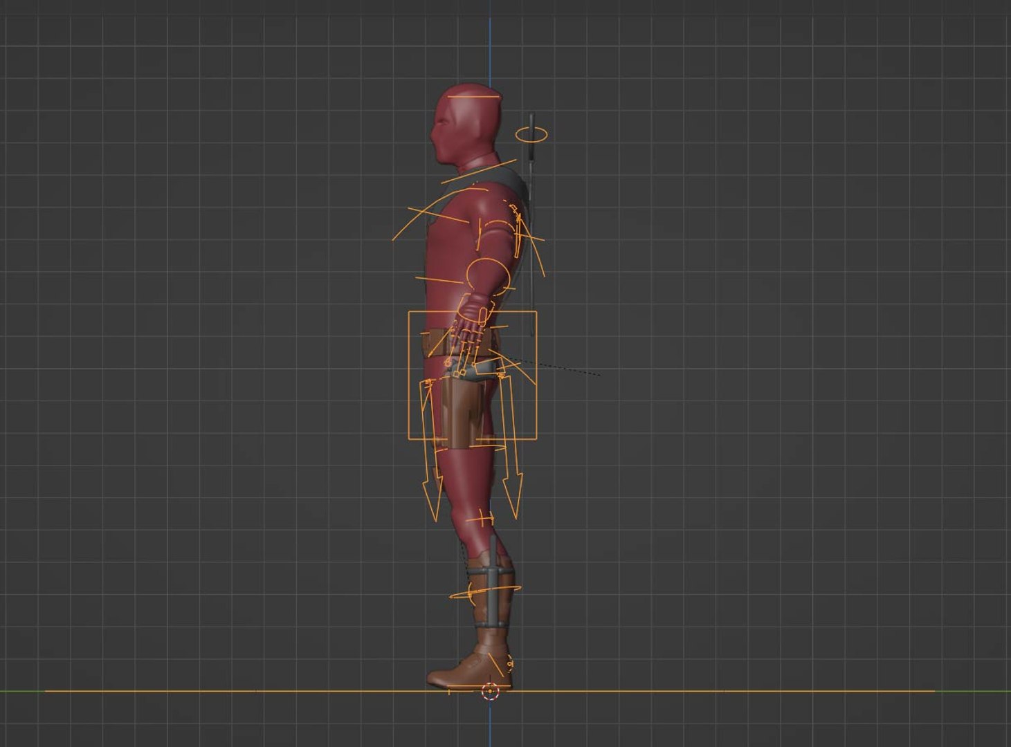 Deadpool Rigged Realtime - GameRess - Blender Eevee 3D Model ...