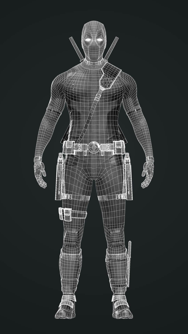 Deadpool Rigged Realtime - GameRess - Blender Eevee 3D Model ...