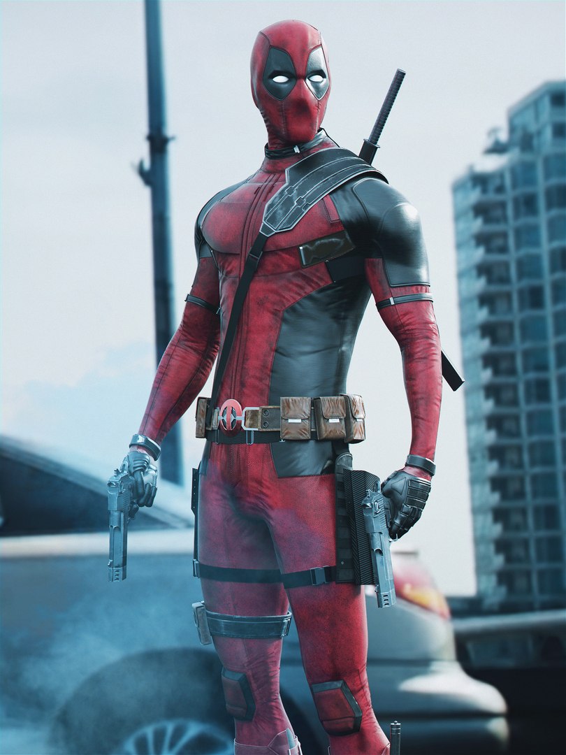 Deadpool Rigged Realtime - GameRess - Blender Eevee 3D Model ...