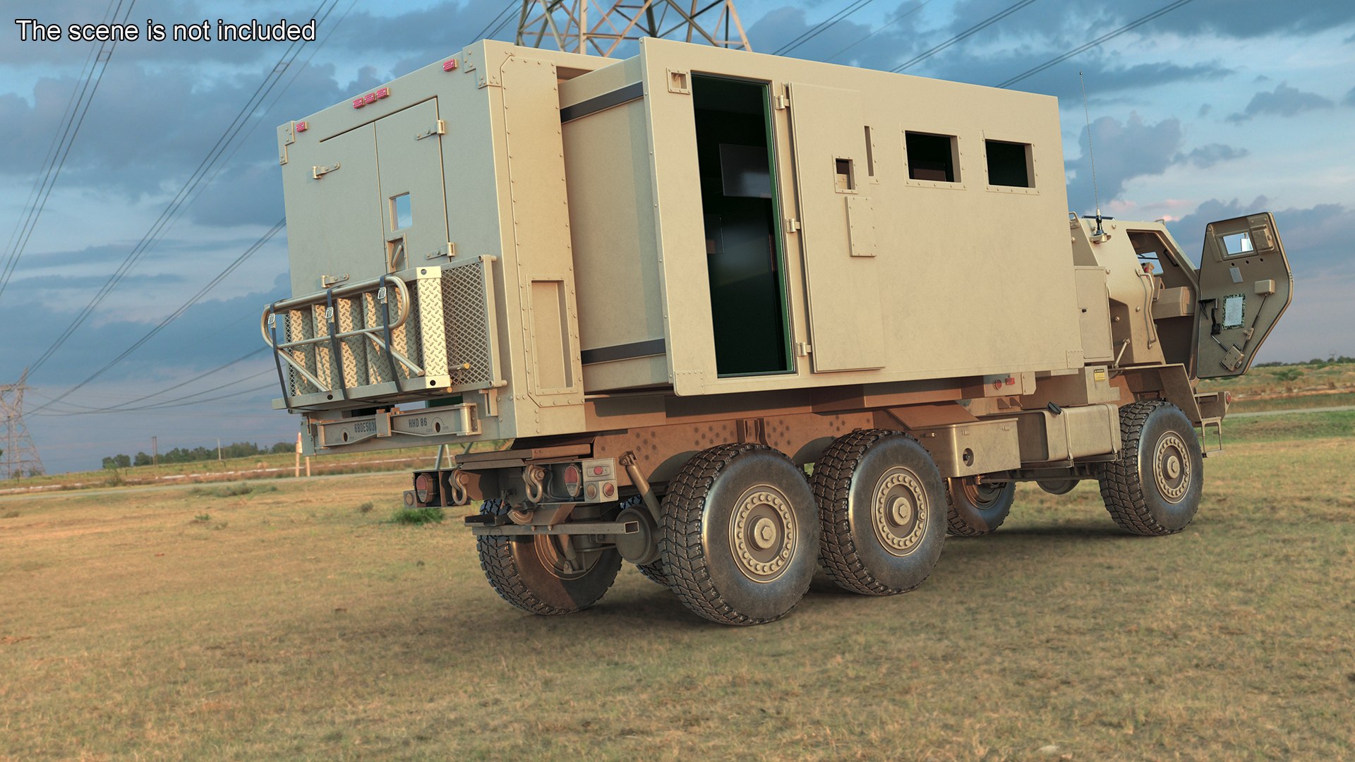 3D Armored Mobile Command Center Truck Simplified Model - TurboSquid ...