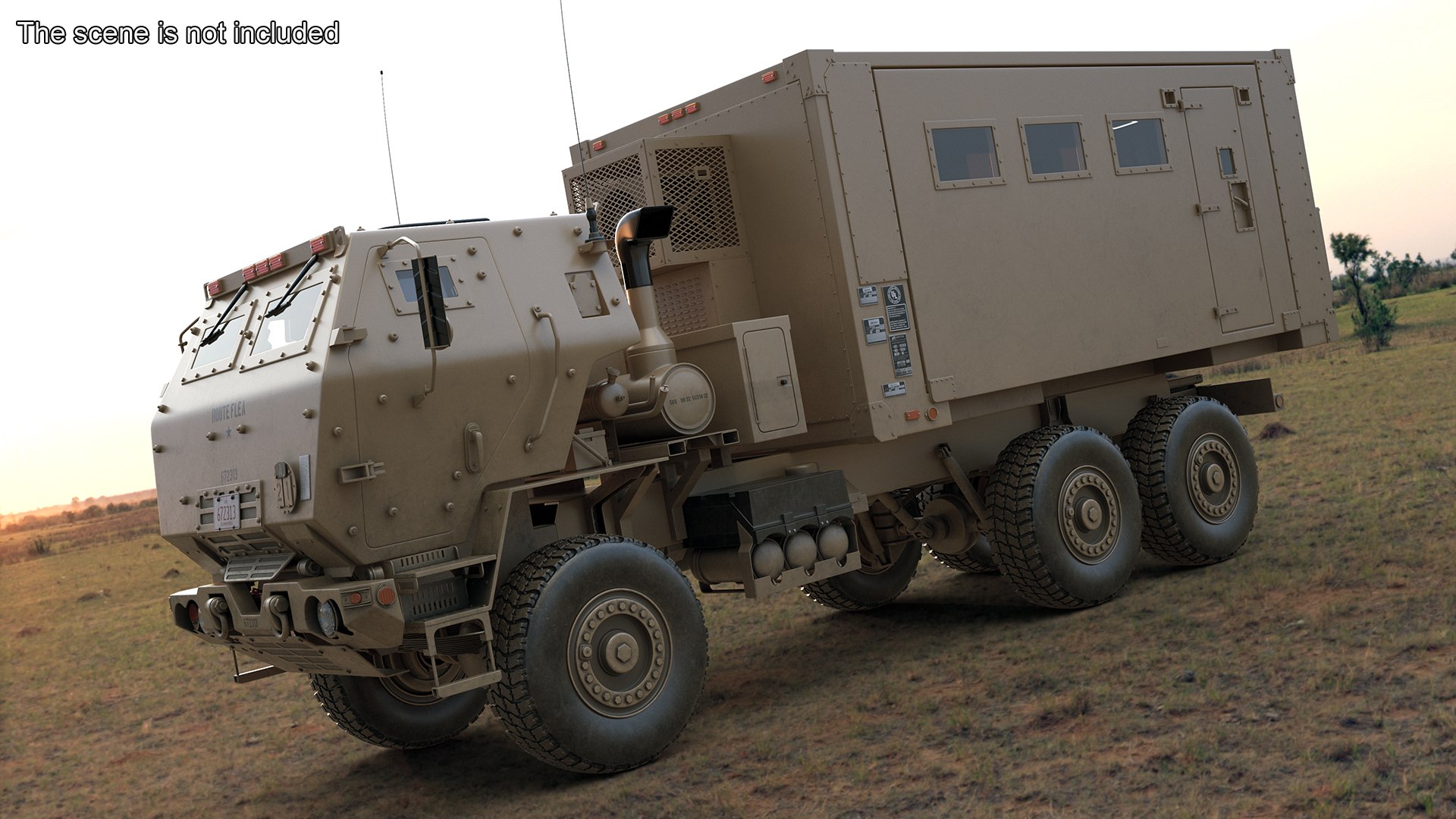 3D Armored Mobile Command Center Truck Simplified Model - TurboSquid ...