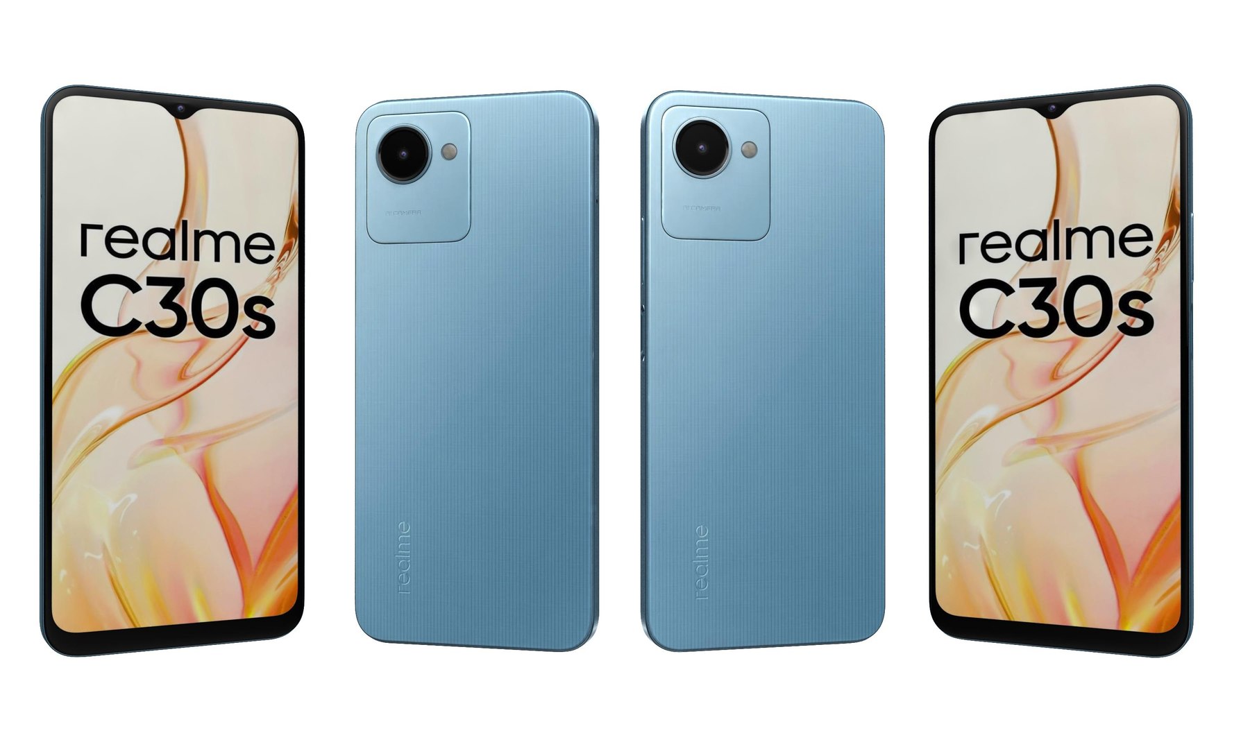 Realme C30s Blue And Black 3D - TurboSquid 1963938