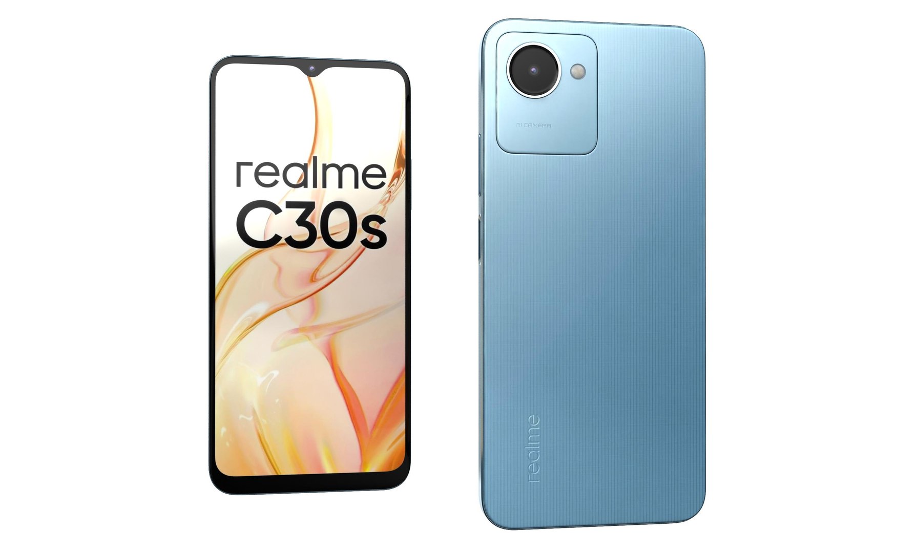 Realme C30s Blue And Black 3D - TurboSquid 1963938