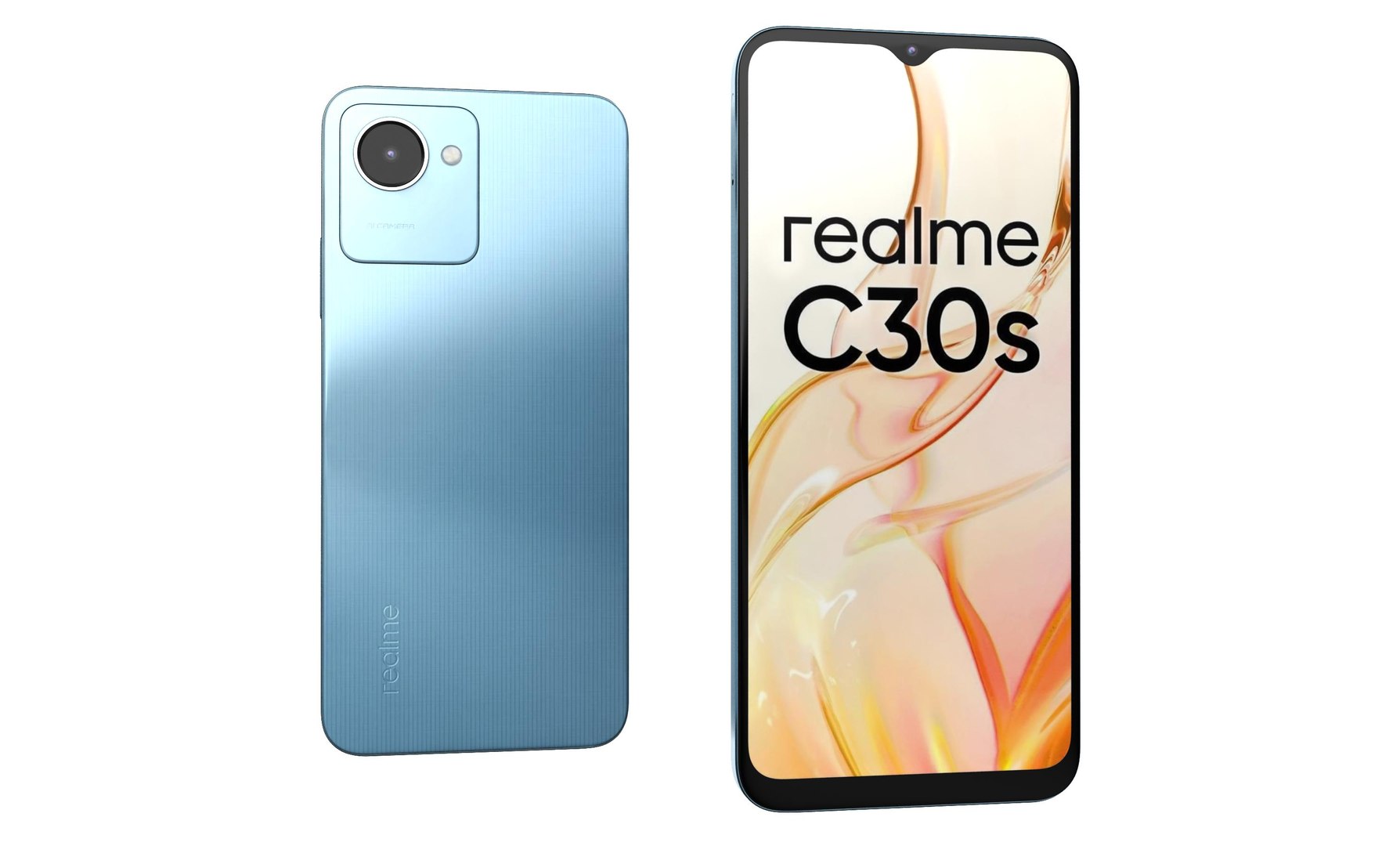 Realme C30s Blue And Black 3D - TurboSquid 1963938