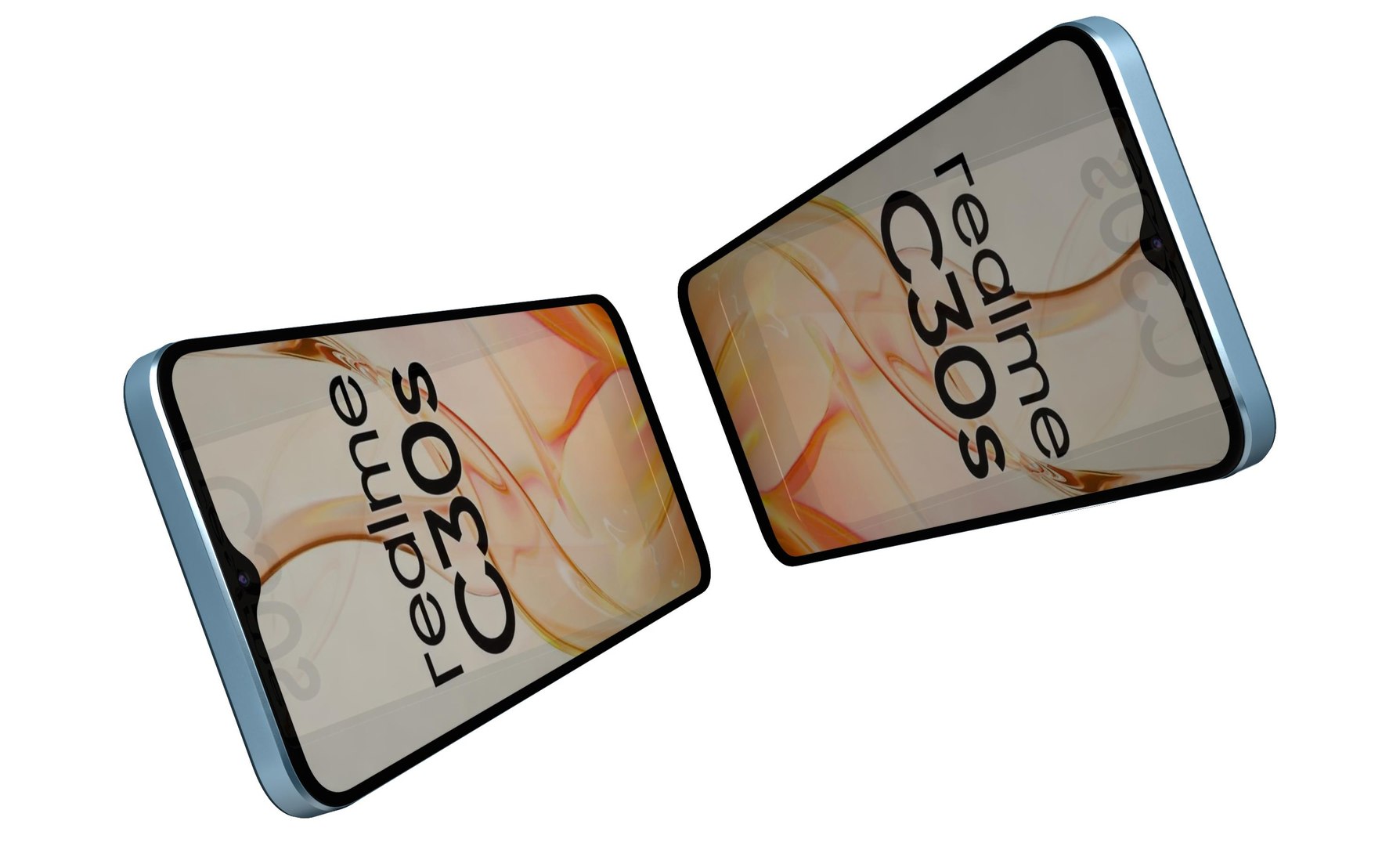 Realme C30s Blue And Black 3D - TurboSquid 1963938