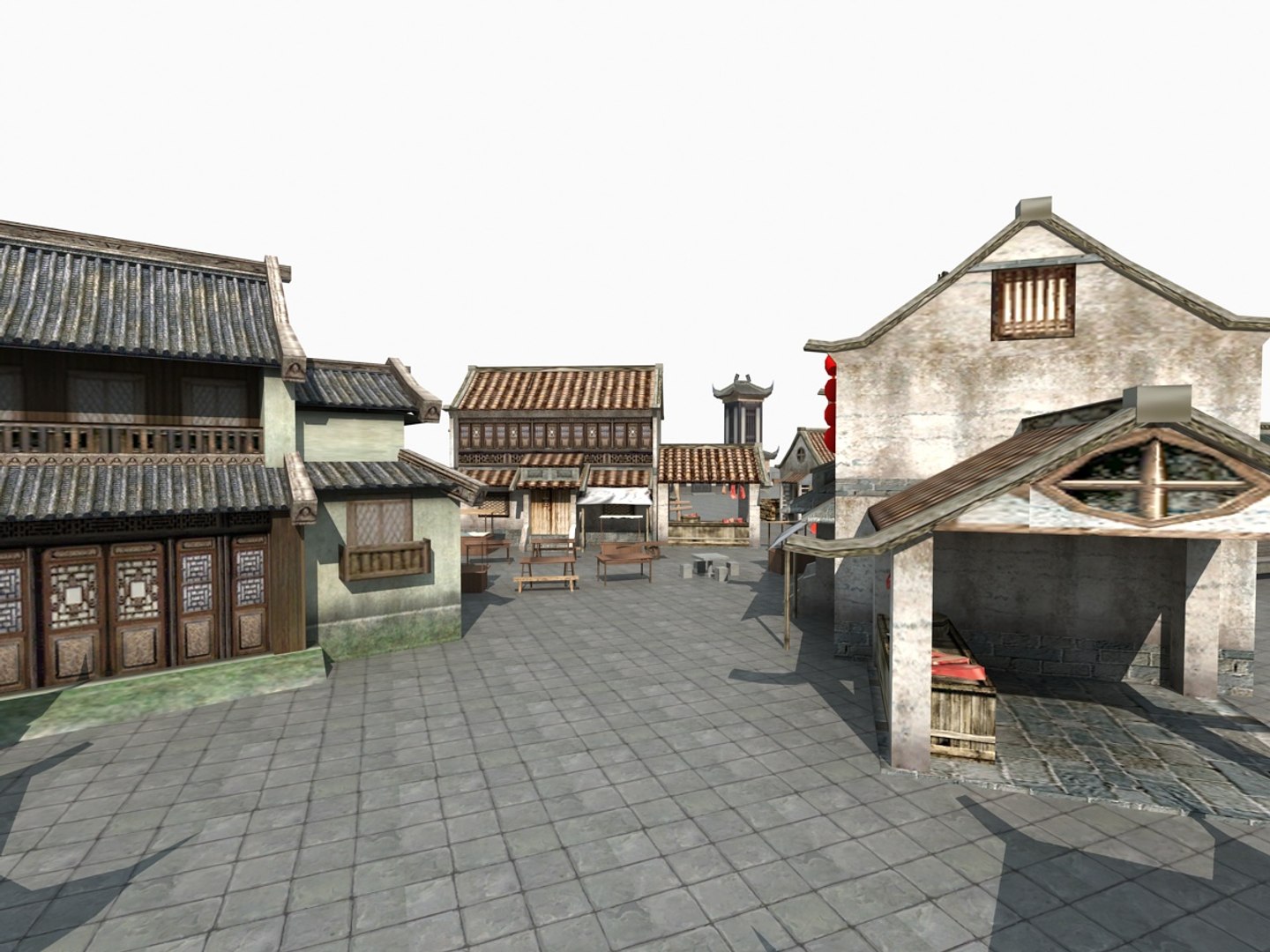 Chinese Ancient City 2 3D model - TurboSquid 1855626