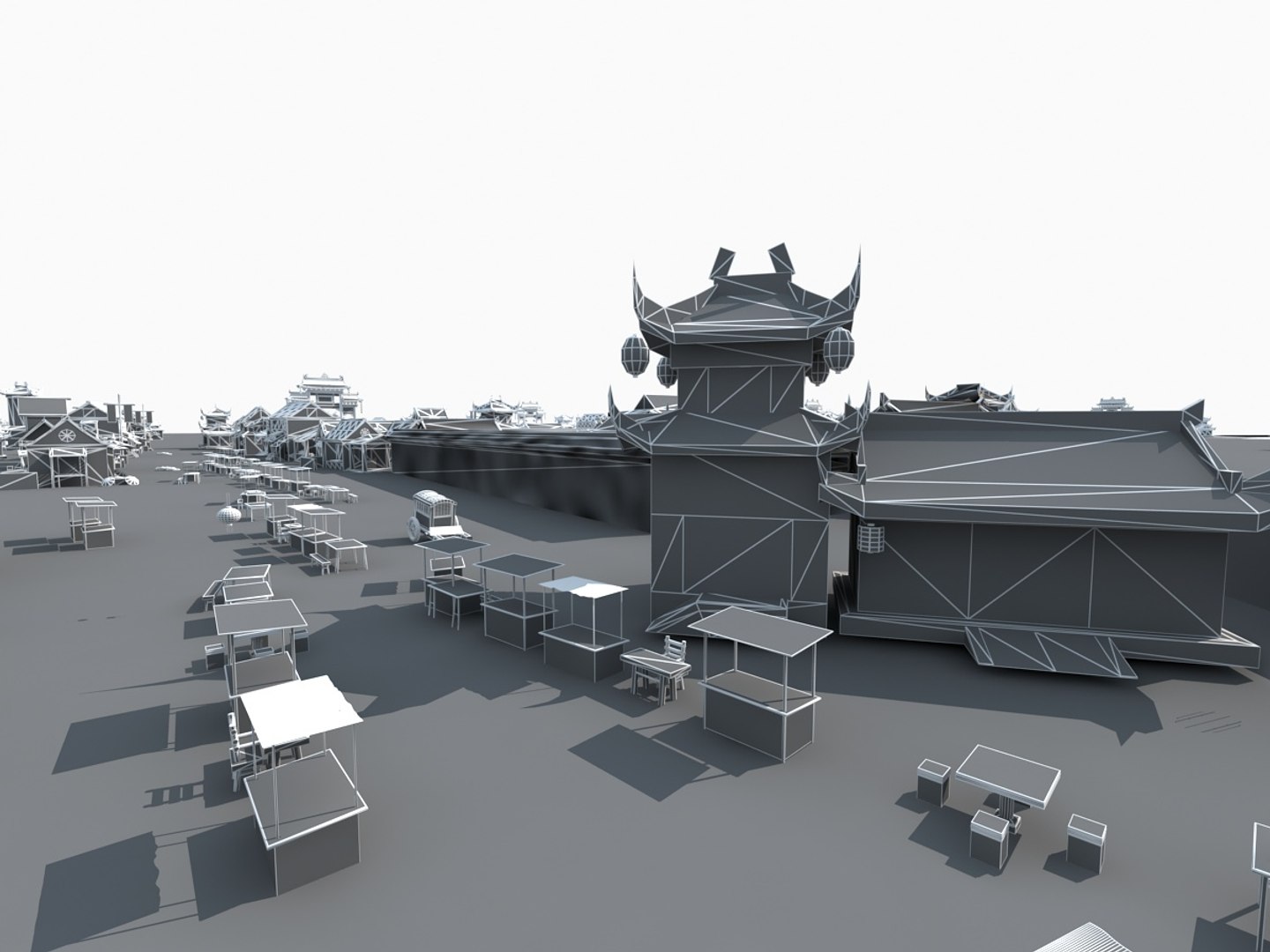 Chinese Ancient City 2 3D Model - TurboSquid 1855626