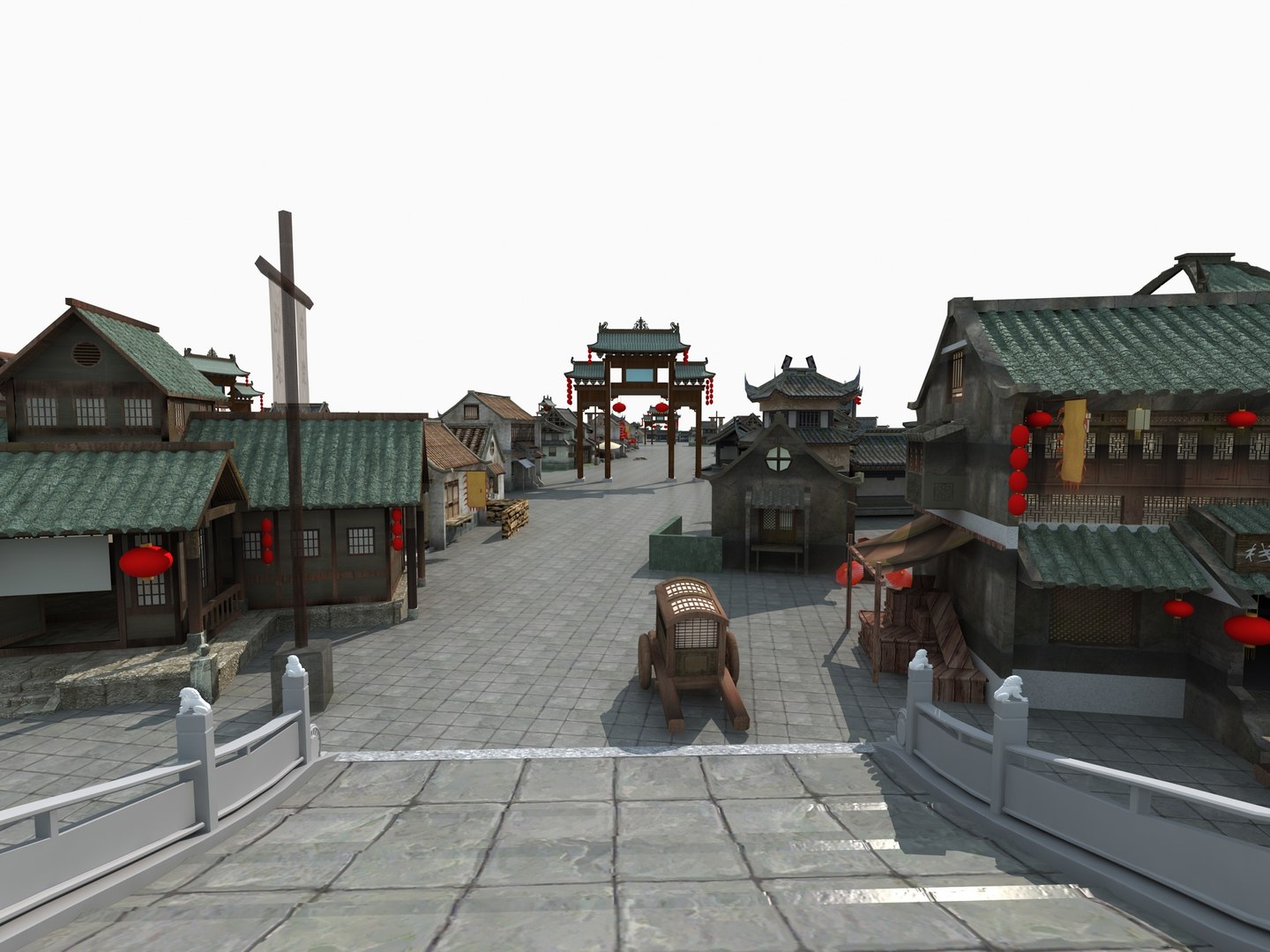 Chinese Ancient City 2 3D Model - TurboSquid 1855626