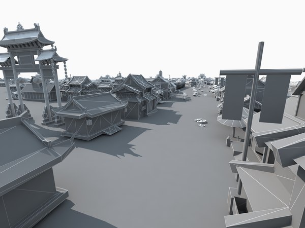 Chinese Ancient City 2 3D model - TurboSquid 1855626